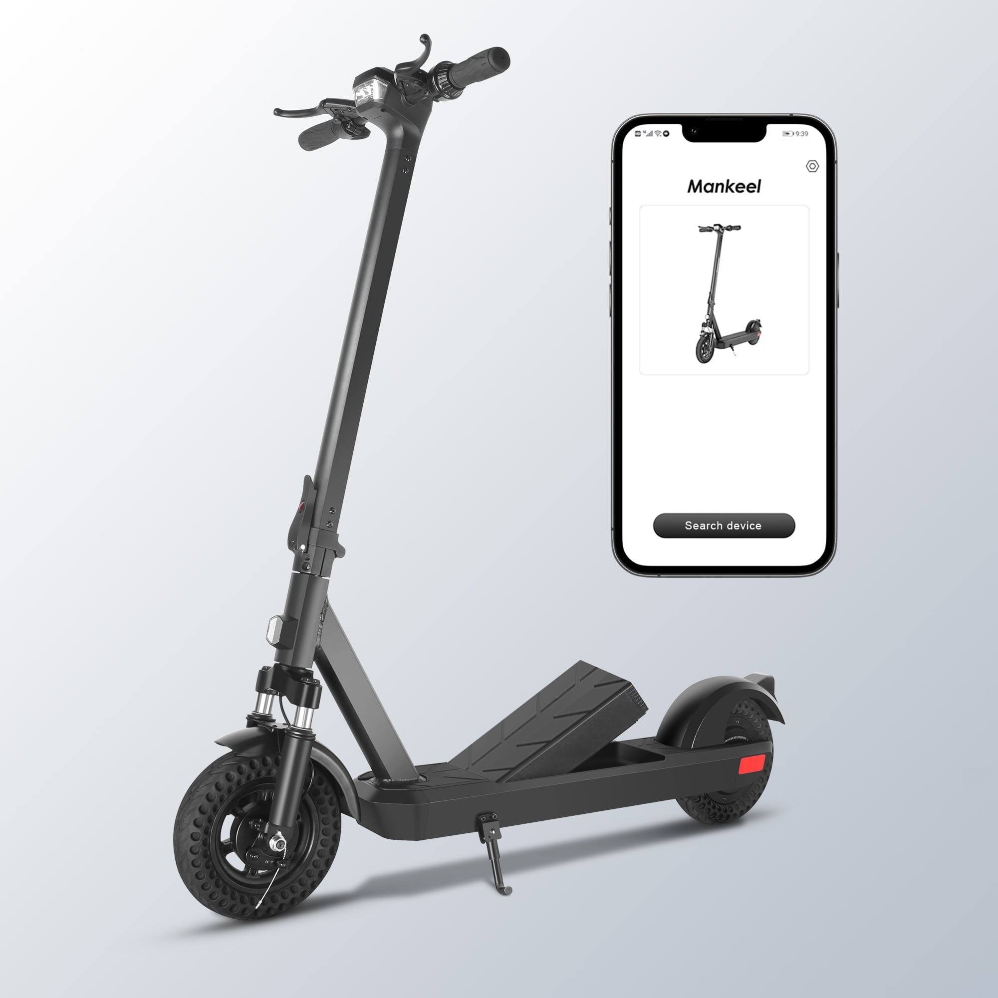 Electric Scooter for Adults - Mankeel 500W Motor, 10" Solid Tires, Max ...