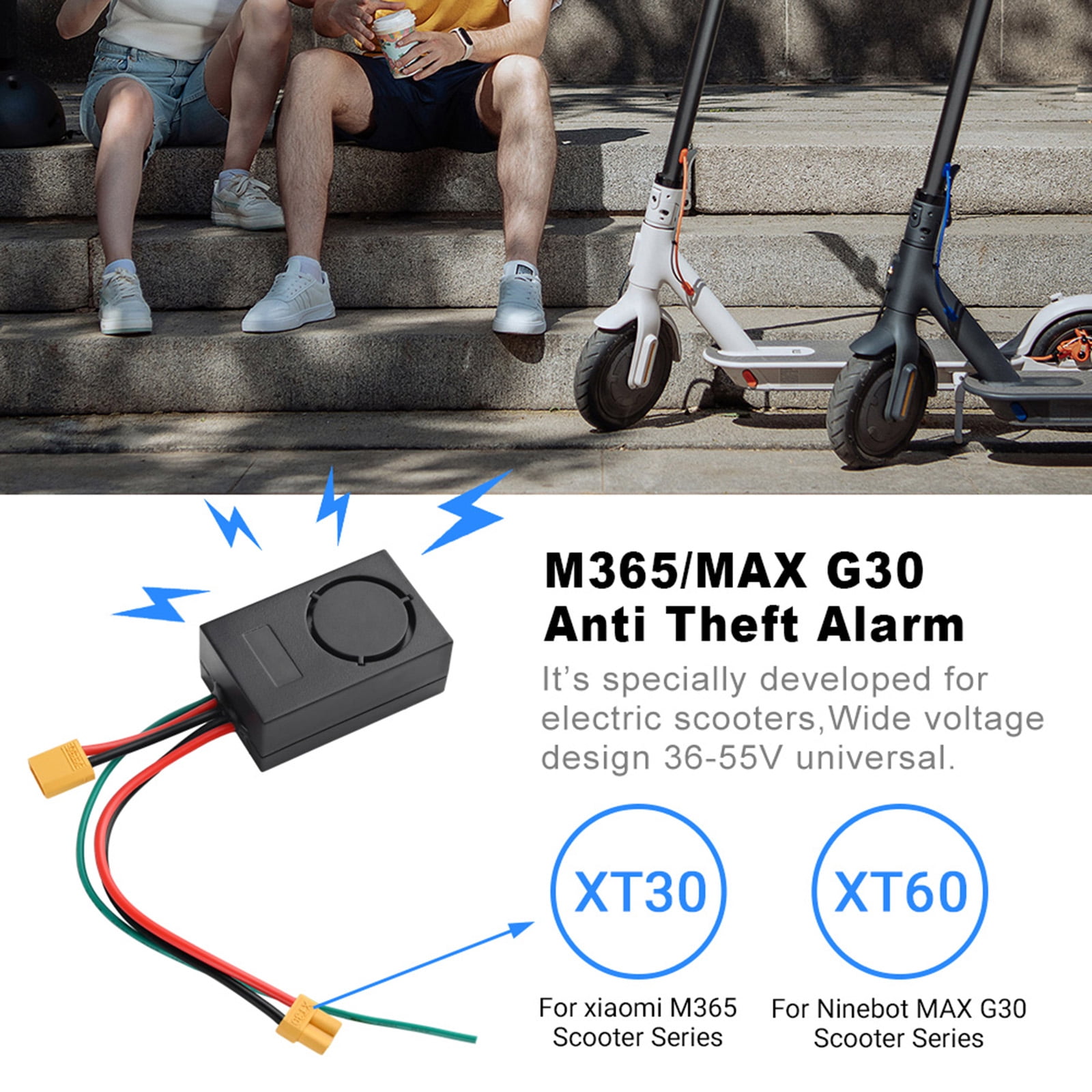 Electric Scooter Anti-Theft Alarm suitable For Xiaomi M365 Scooter ...