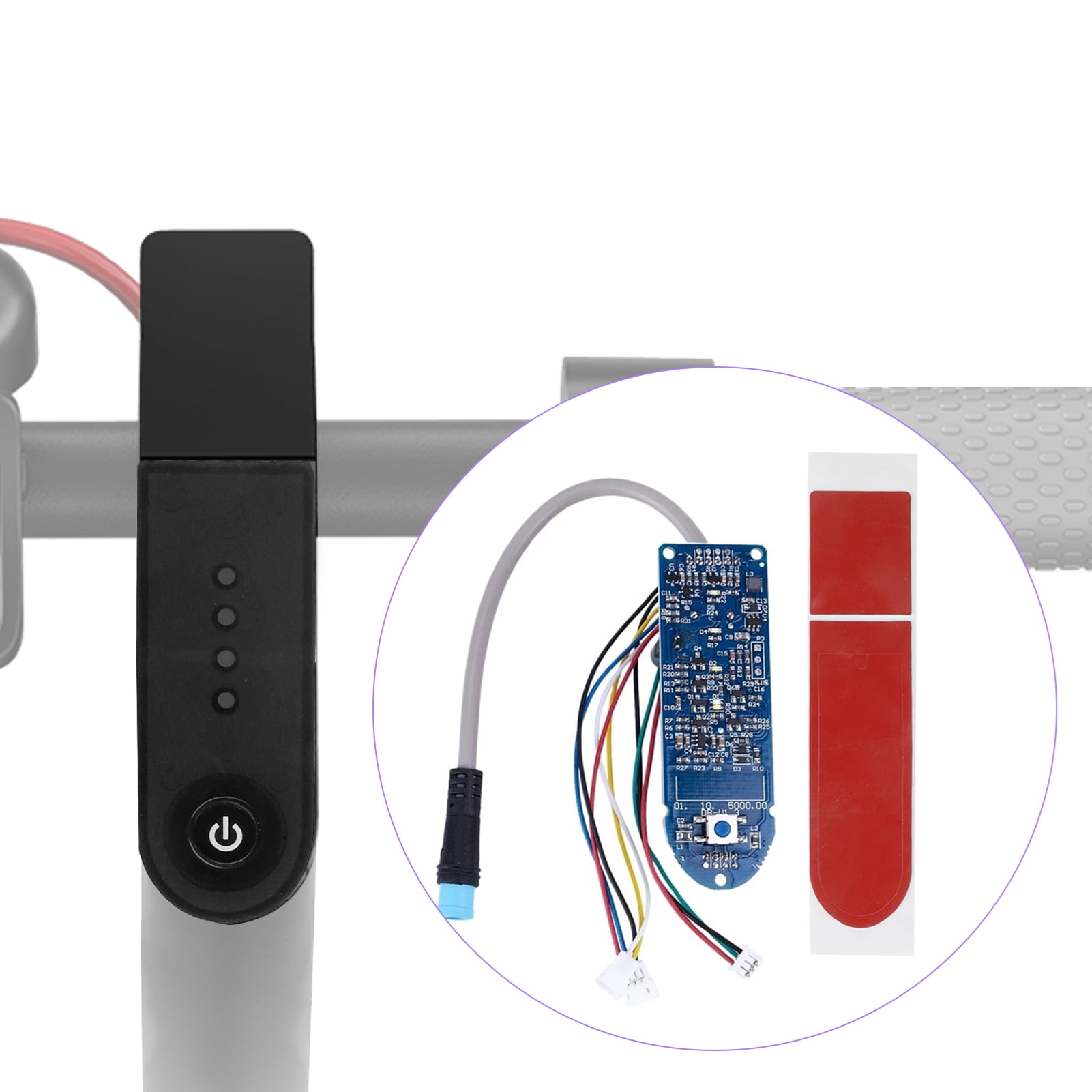 Electric Scooter BT Dashboard Circuit Board With Cover Replacement For ...