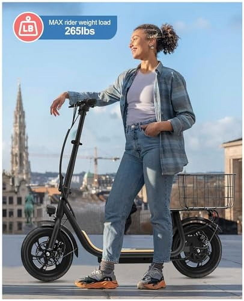 Electric Scooter Foldable Commuter Scooter for Adults,with Seat & Carry ...