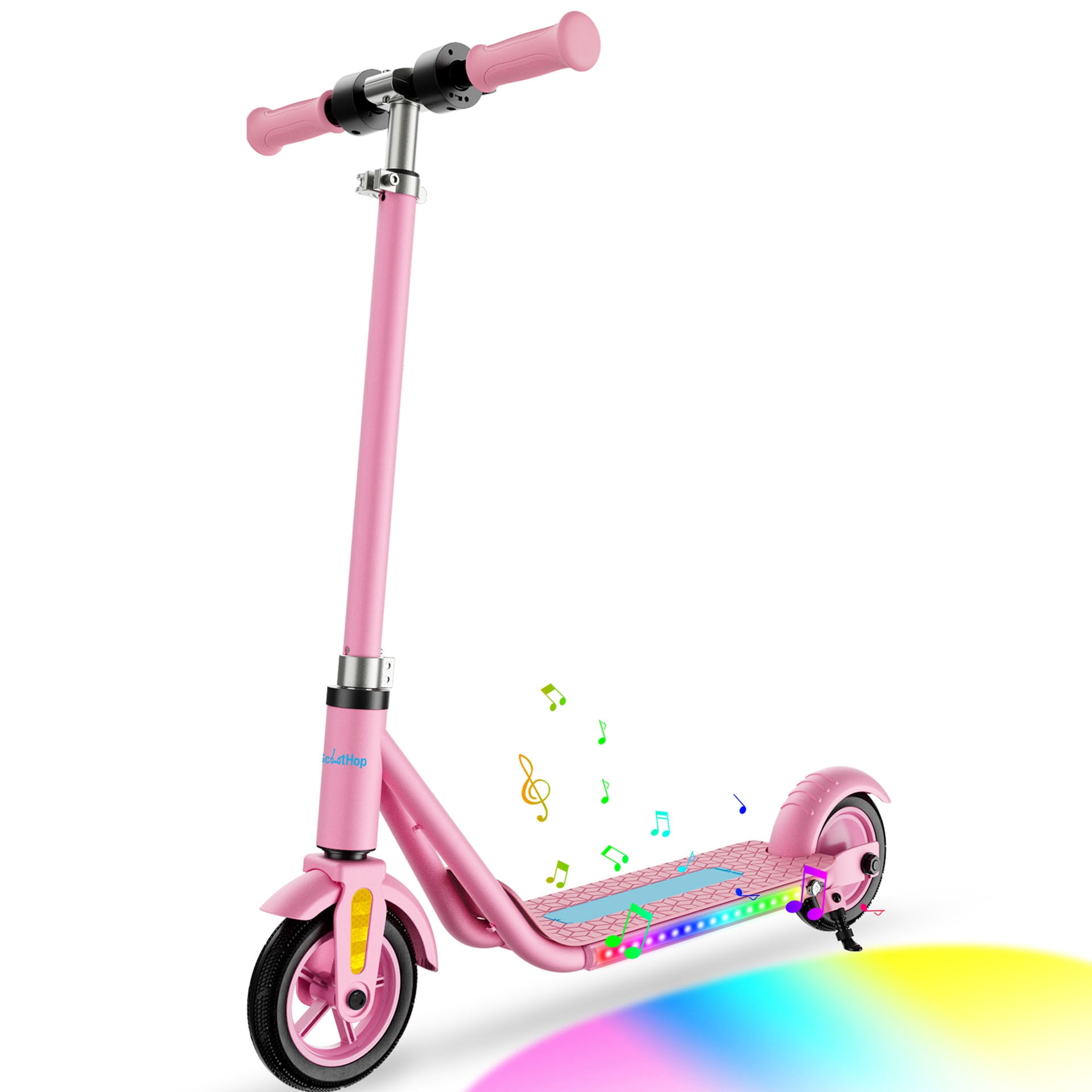 Electric Scooter for Kids Ages 6+, Bluetooth Music Speaker, 150w Hub ...