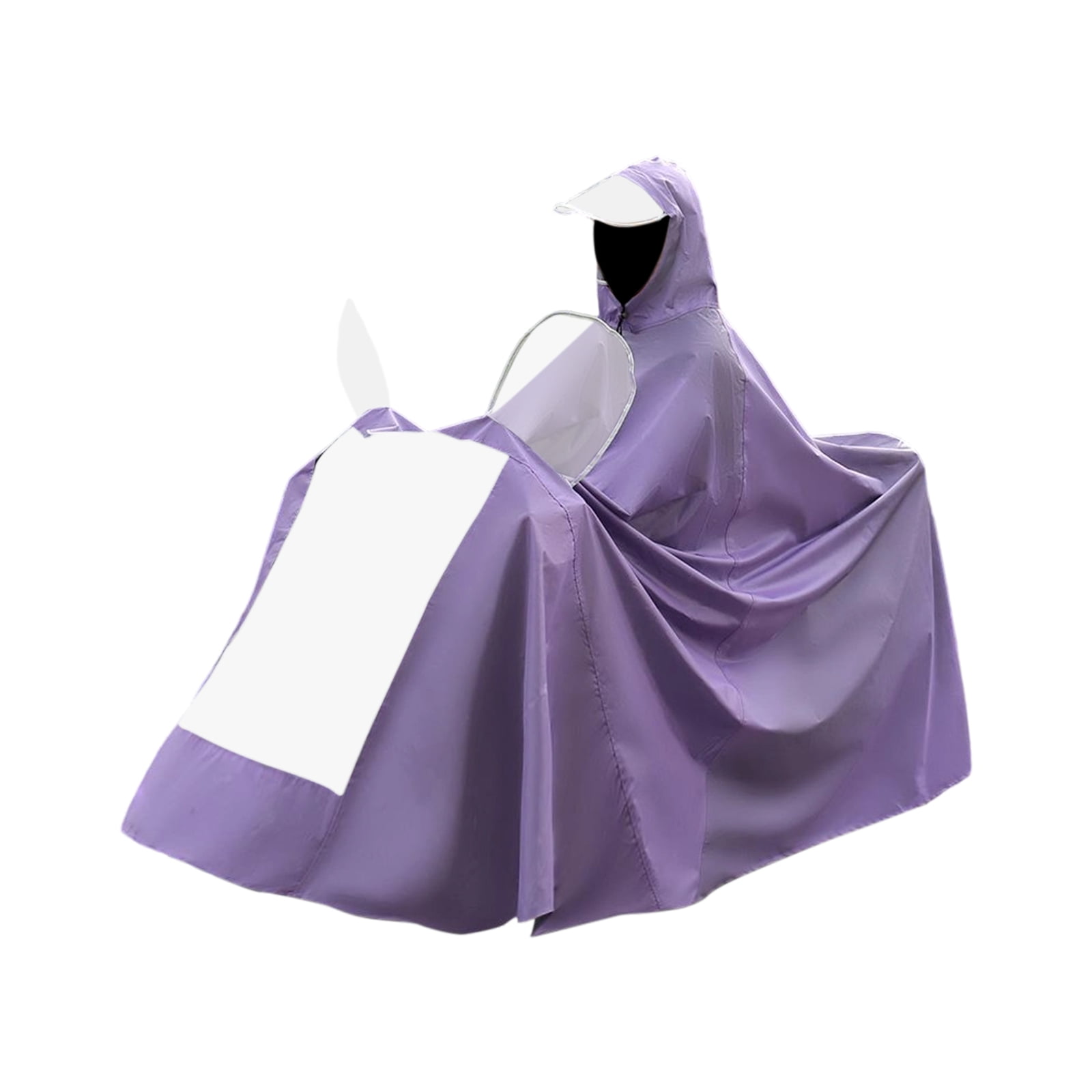 Electric Scooter Raincoat, Double Rider Thickened Extra-Long Storm ...