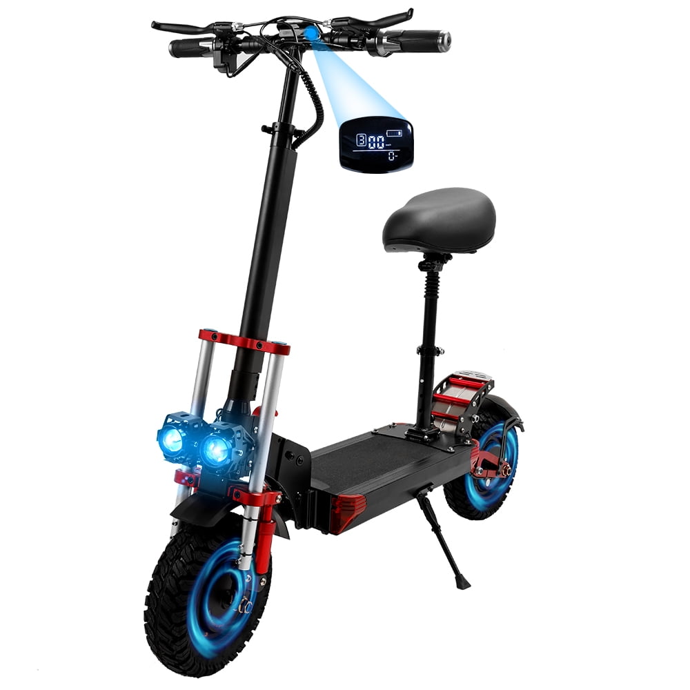 Electric Scooter with Seat, 2000W Dual Motor Electric Scooter for ...