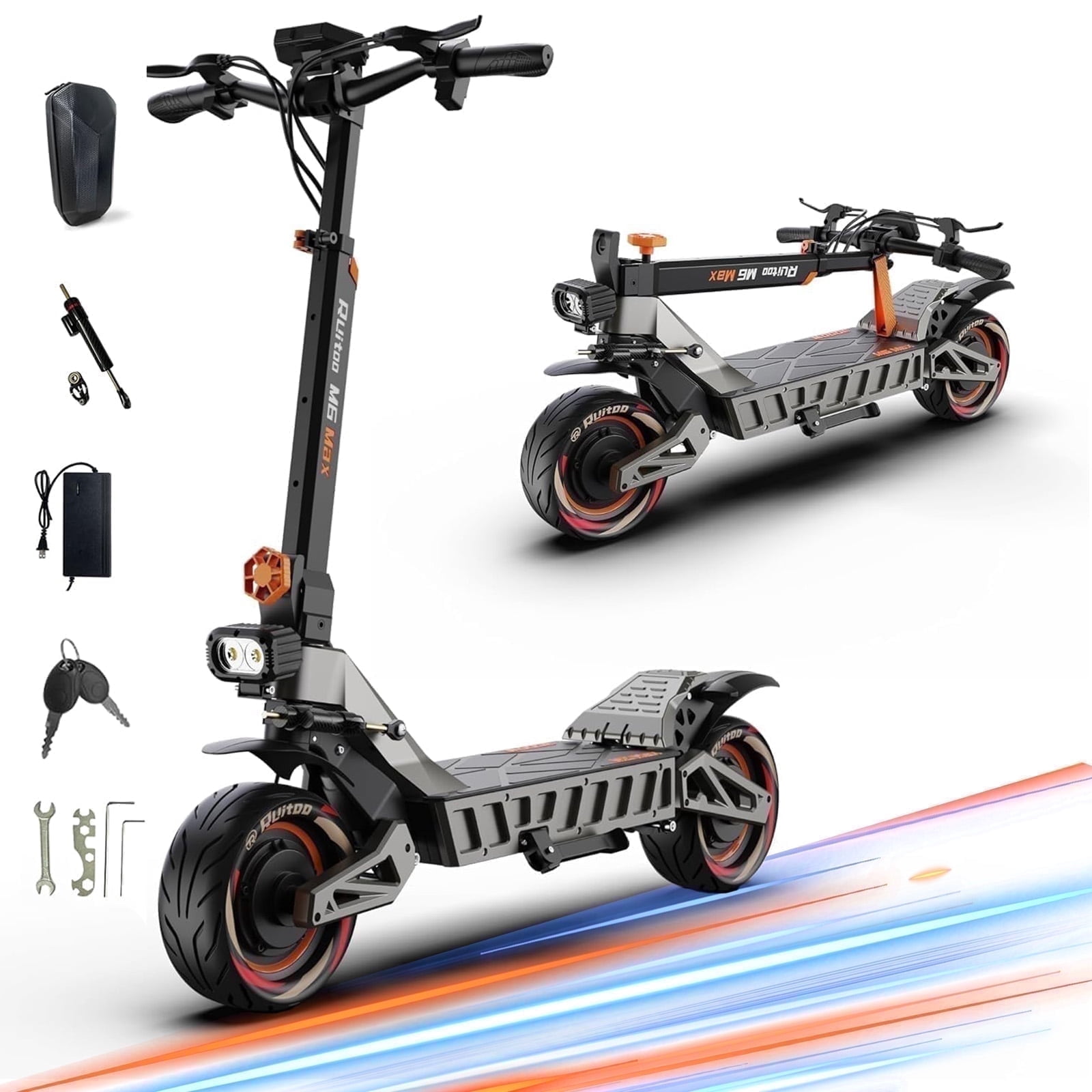 Electric Scooter Adult, 47 Mph Max Speed,44 Miles Max Range,5600W Dual ...