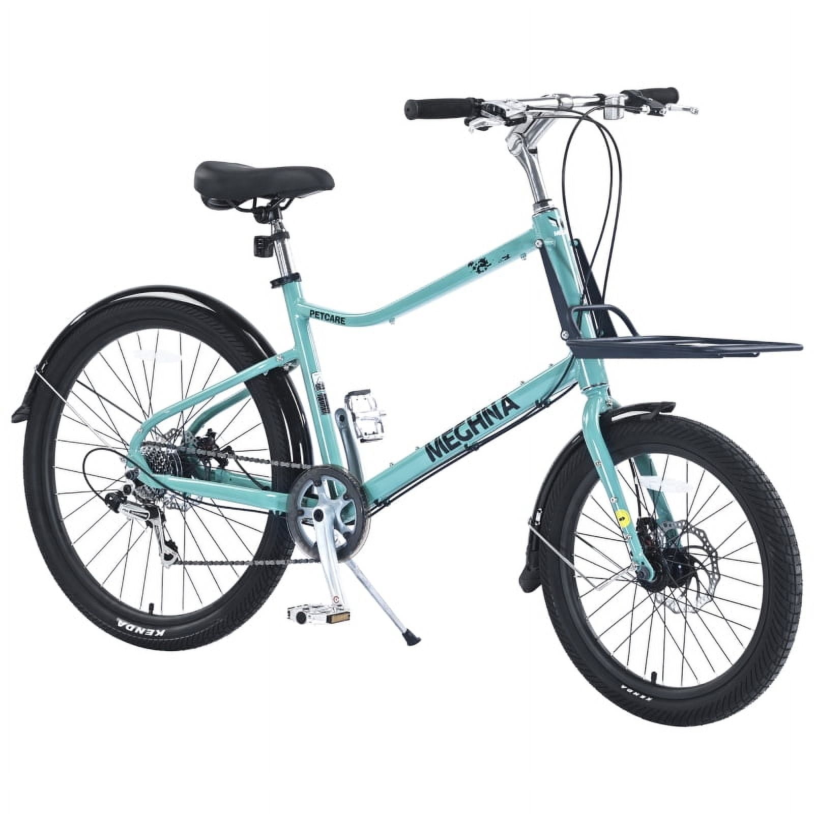 7 Speed, Aluminum Alloy Frame, Multiple Colors 26 Inch Bike,Cargo Bike for Women and Men ...