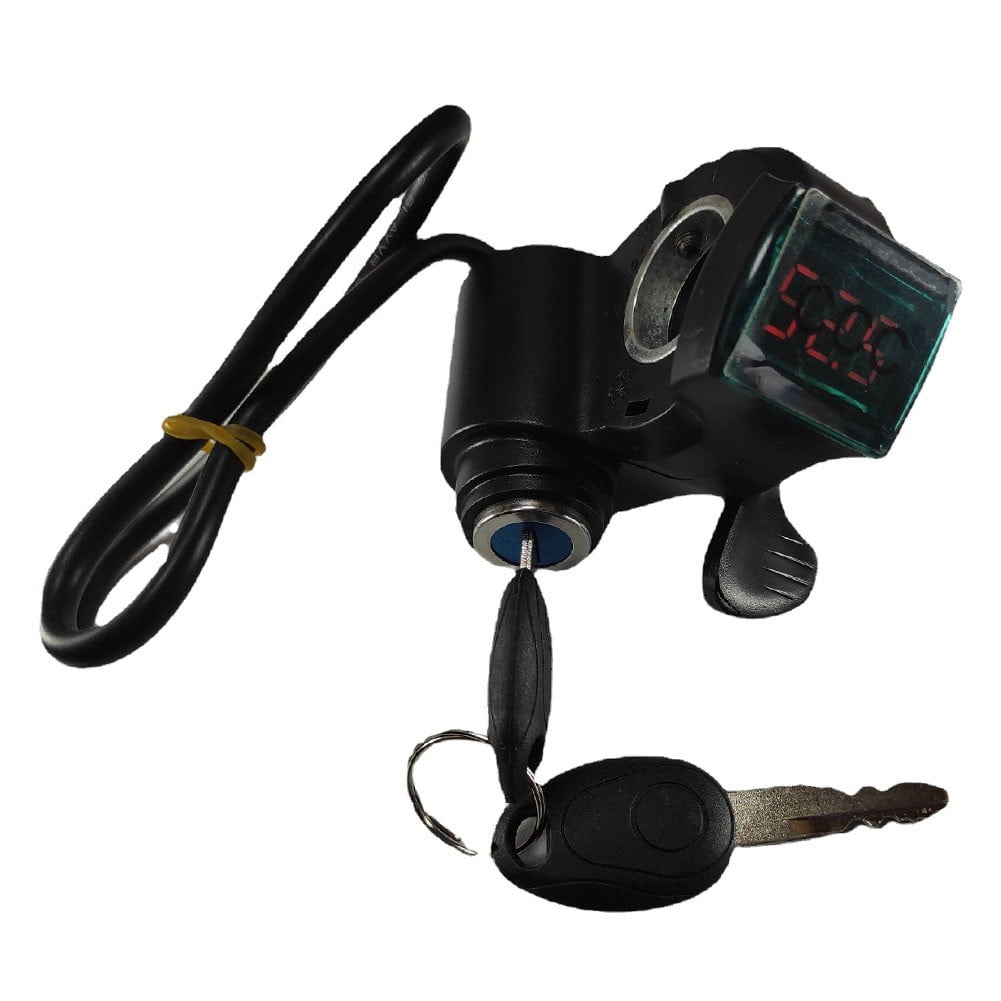 Electric Scooter Thumb Throttle with Key Lock and LED Voltage Indicator ...