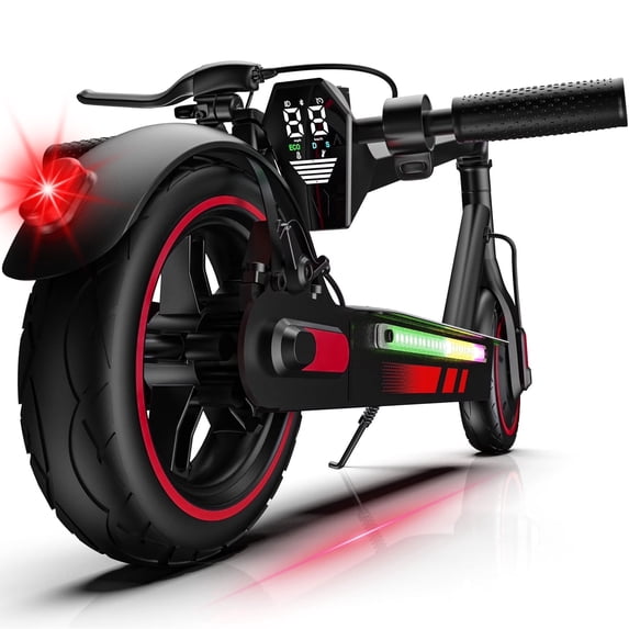 Electric Scooter for Adults - 600W Motor 10" Air Tires Portable ...