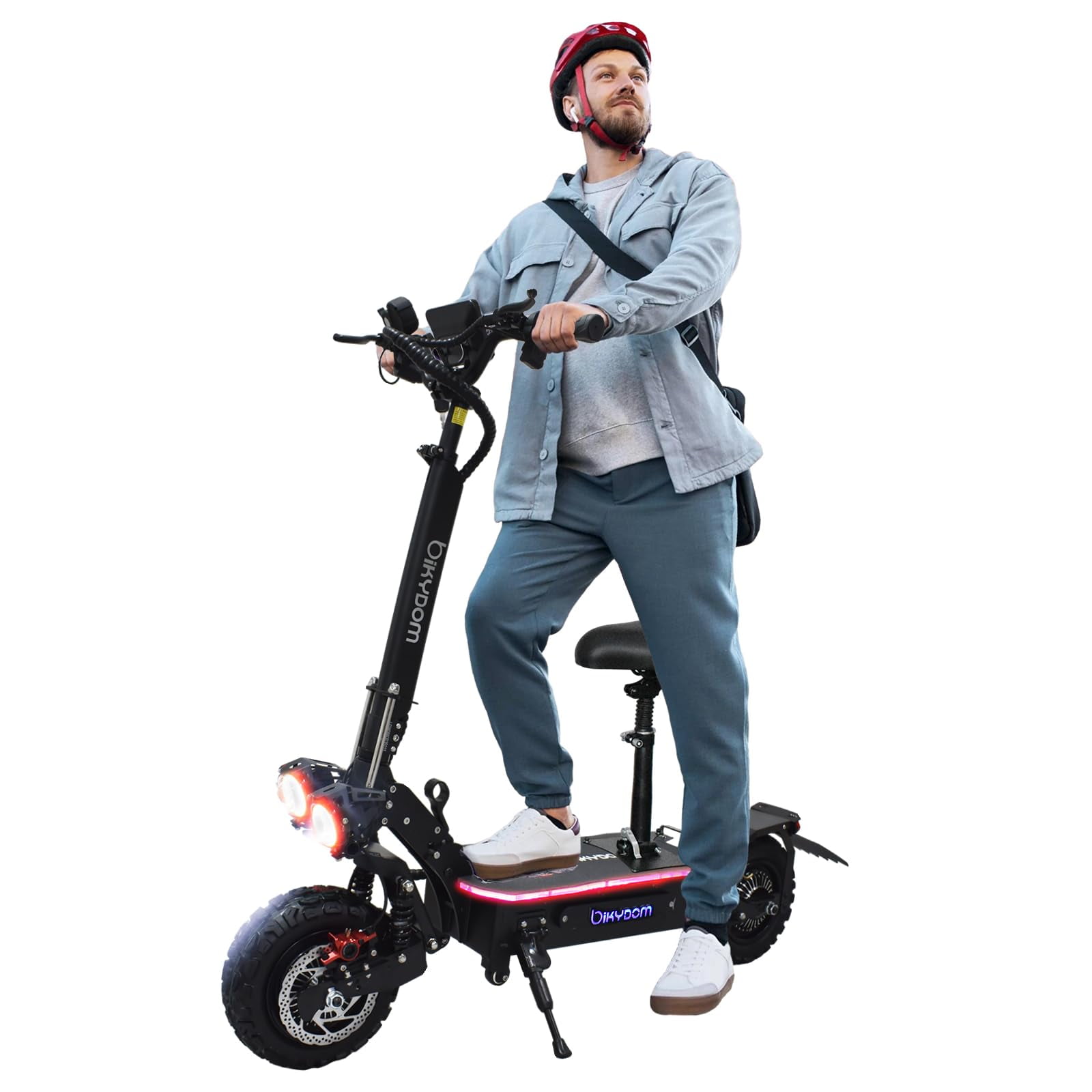 Bikydom 5600W Electric Scooter with Seat for Adults 50 mph & 52 Miles ...