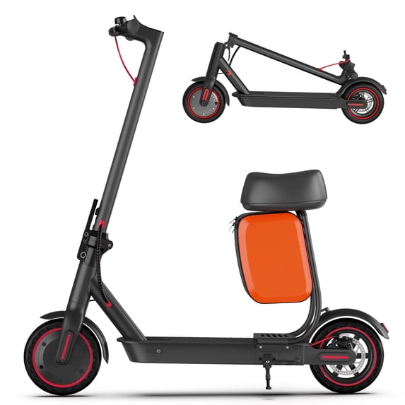 Electric Scooters for Adults with Seat,Peak 550W Motor, Folding E ...