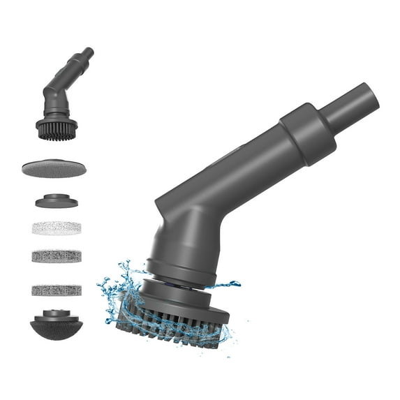 Electric Scouring Brush 6 Replaceable Heads, 300RPM Motor IPX7 ...
