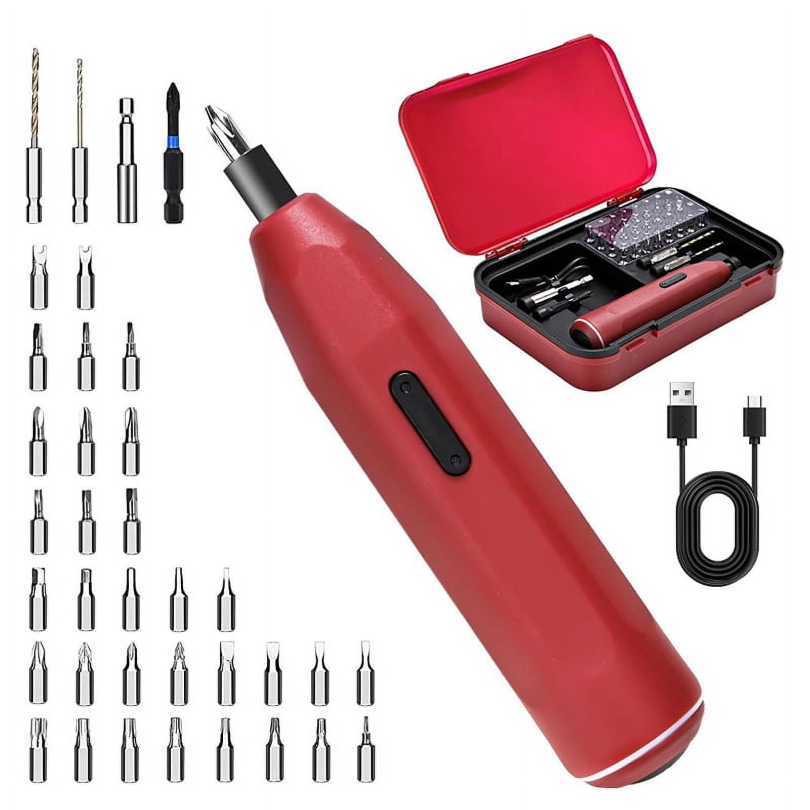 Electric Screwdriver,3.6V Cordless Power Screwdriver,Cordless Drill,32 ...
