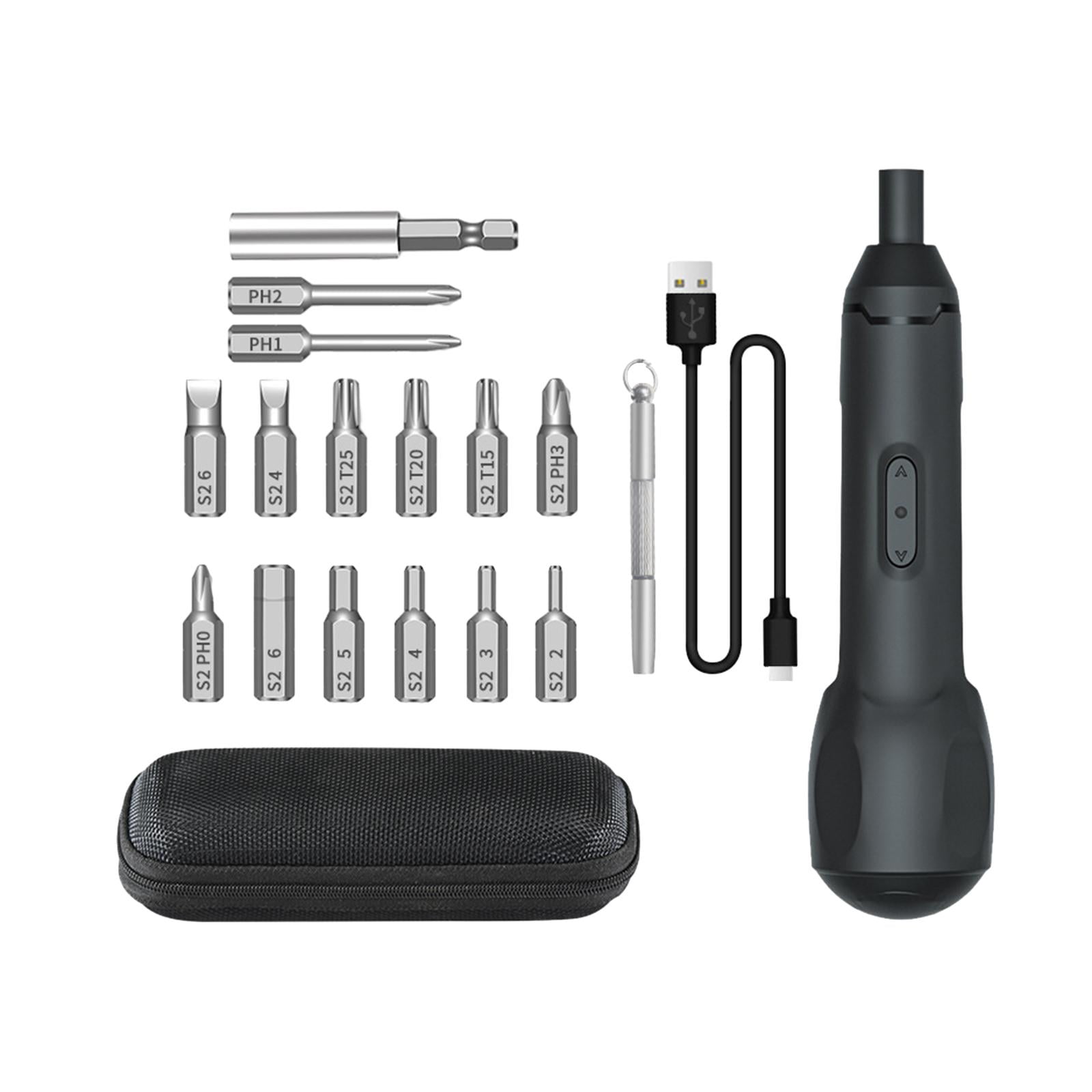 Electric Screwdriver, Cordless Screwdriver, Carbon Steel Rechargeable ...