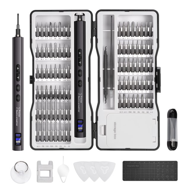 Electric Screwdriver Set, Digital display 97 in 1 Mini Cordless ...