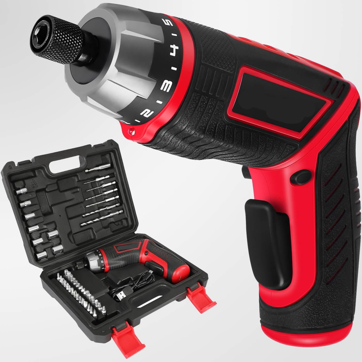 Electric Screwdriver Set Rechargeable Cordless Screwdriver Kit with ...