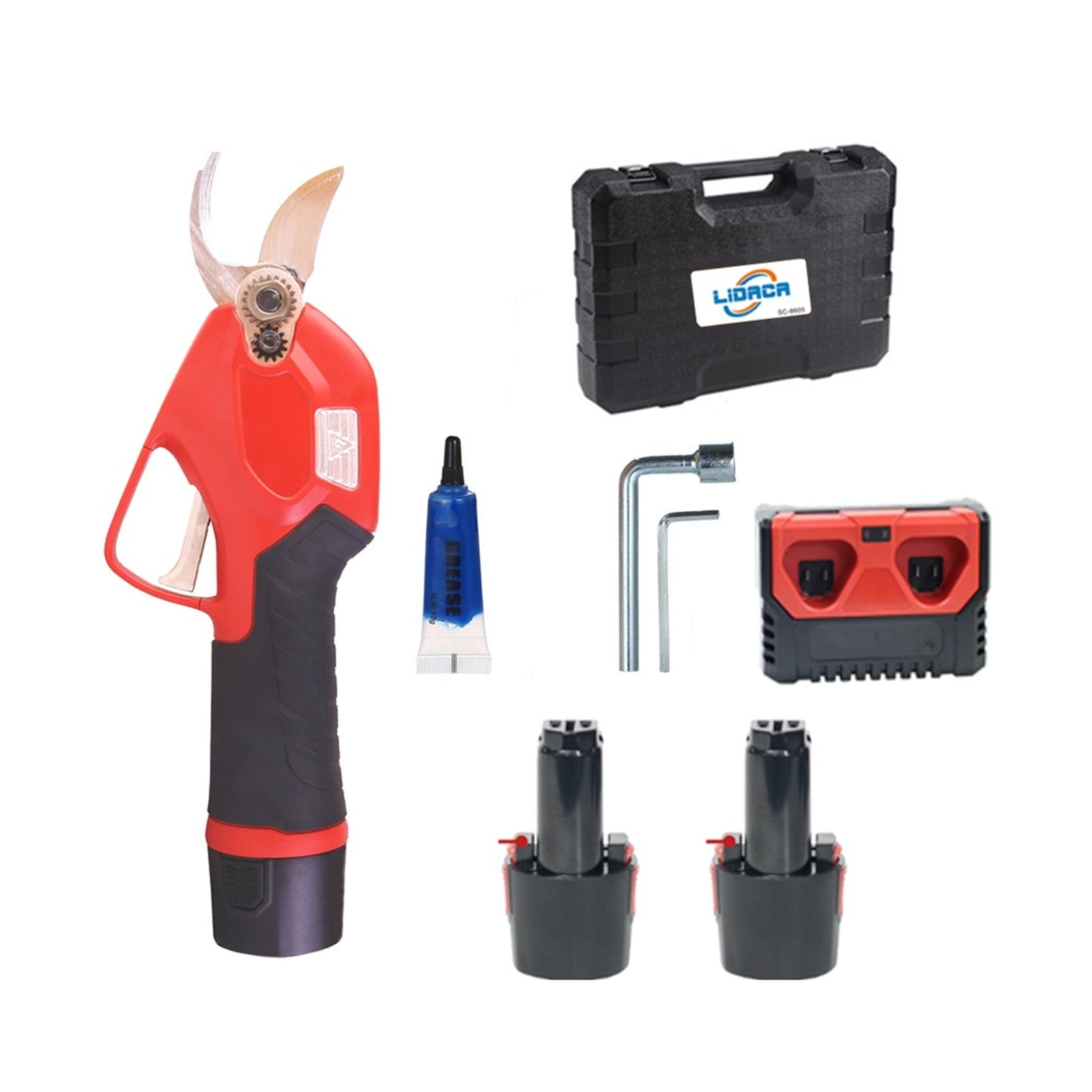 Electric Secateurs, 10.8V Cordless Pruner Lithium-ion Pruning Shear ...