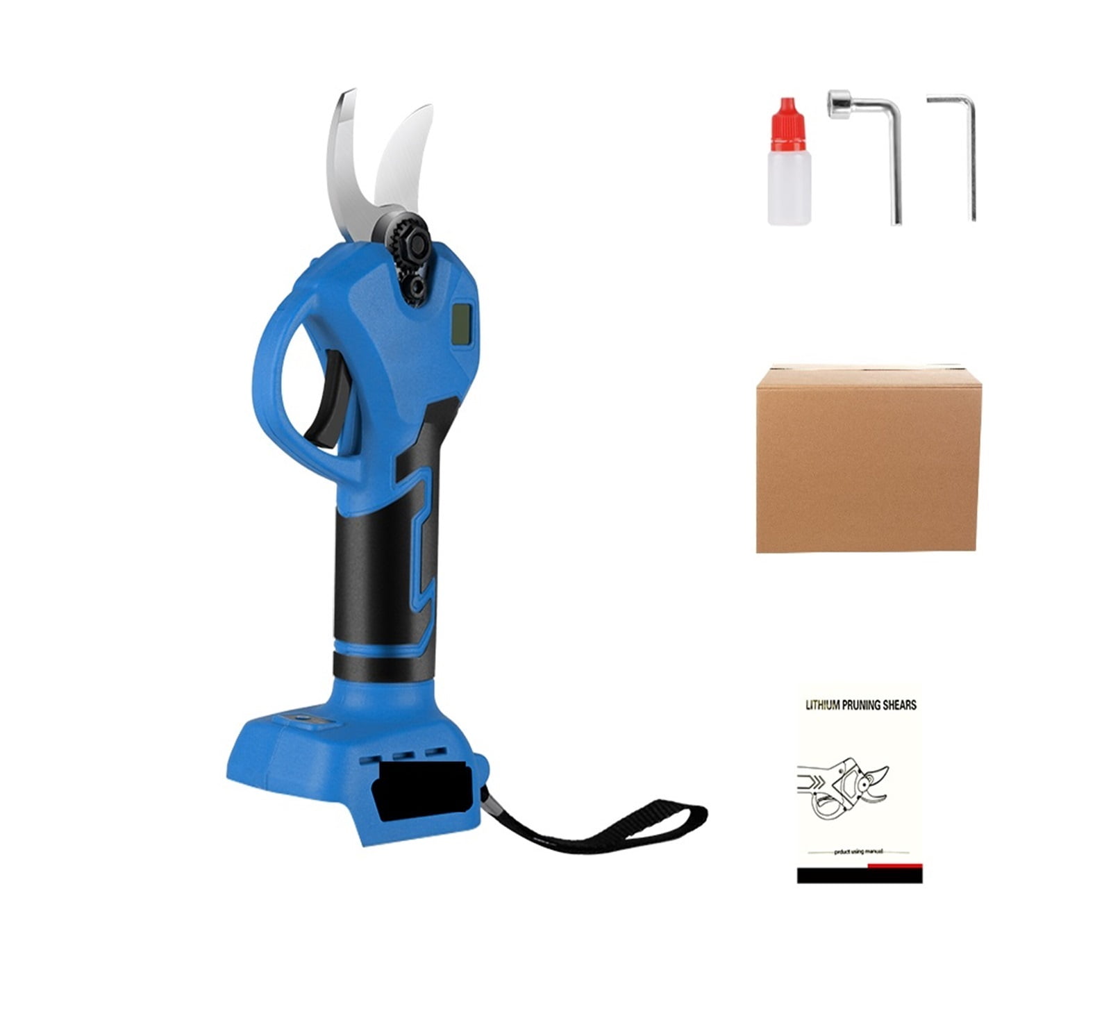 Electric Secateurs, 1280W Brushless Electric Scissors Garden Cordless ...