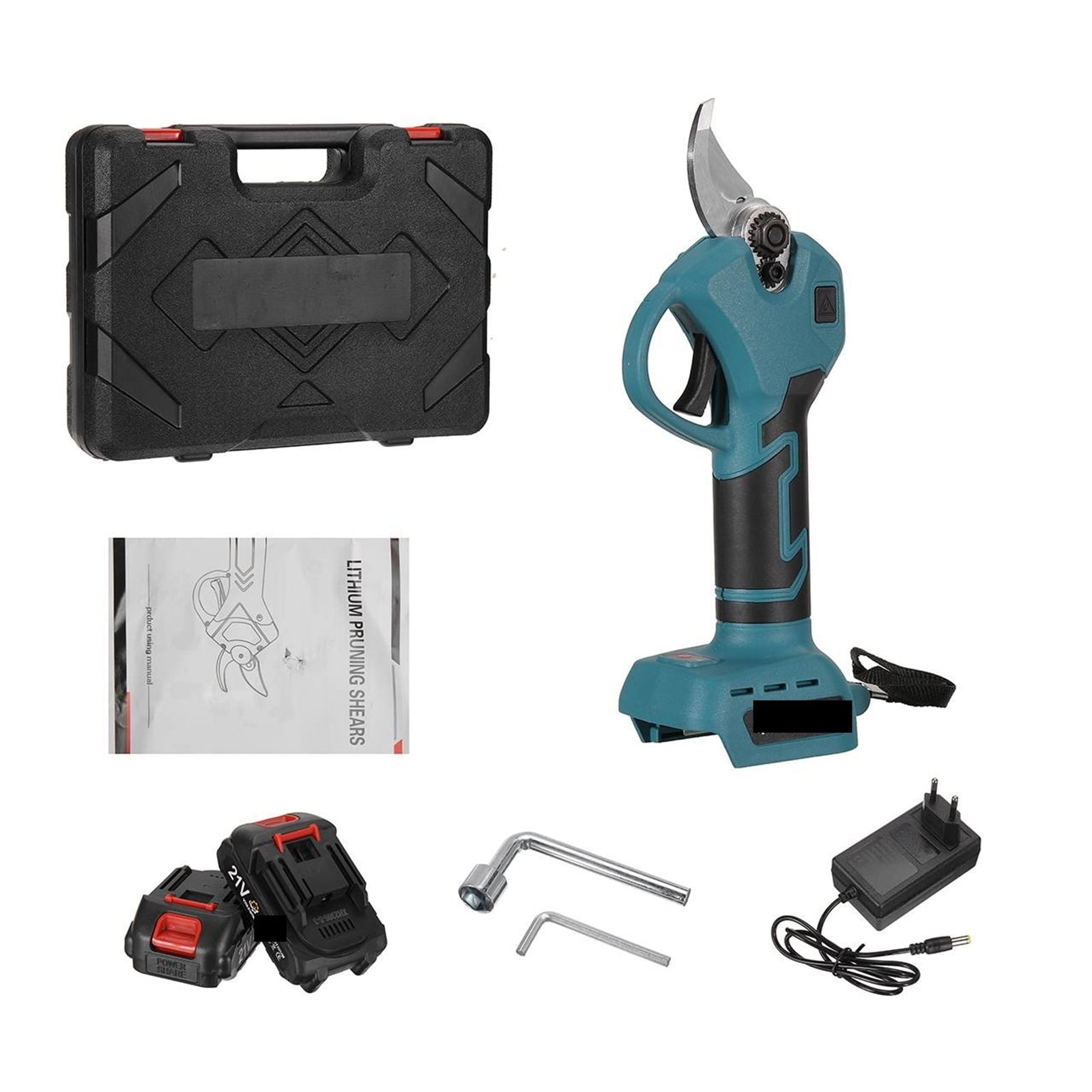 Electric Secateurs, 1300W 30mm Brushless Electric Pruner Shear Cordless ...