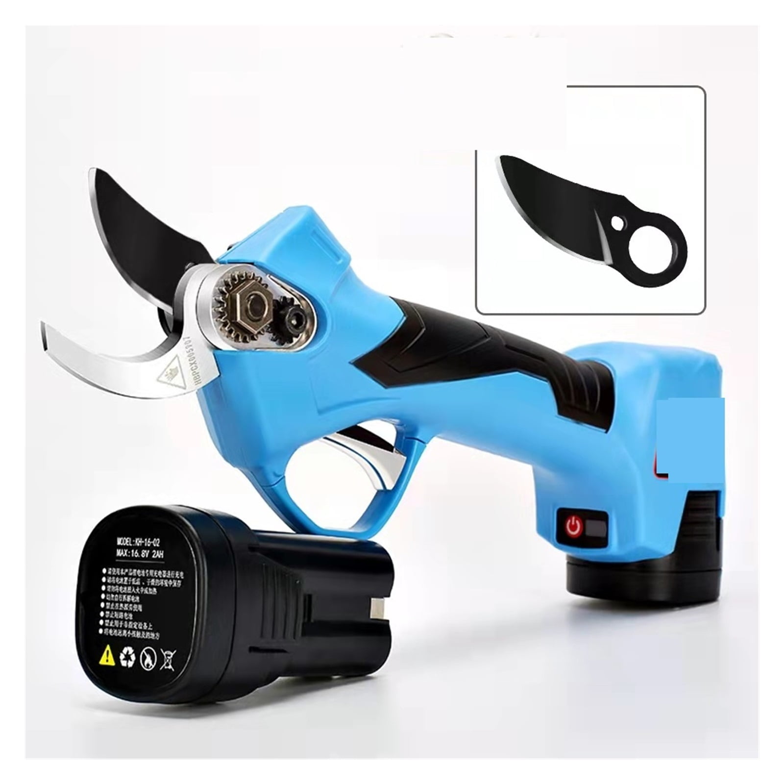 Electric Secateurs, 16.8V Cordless Electric Pruning Shears 1 IN Tree ...