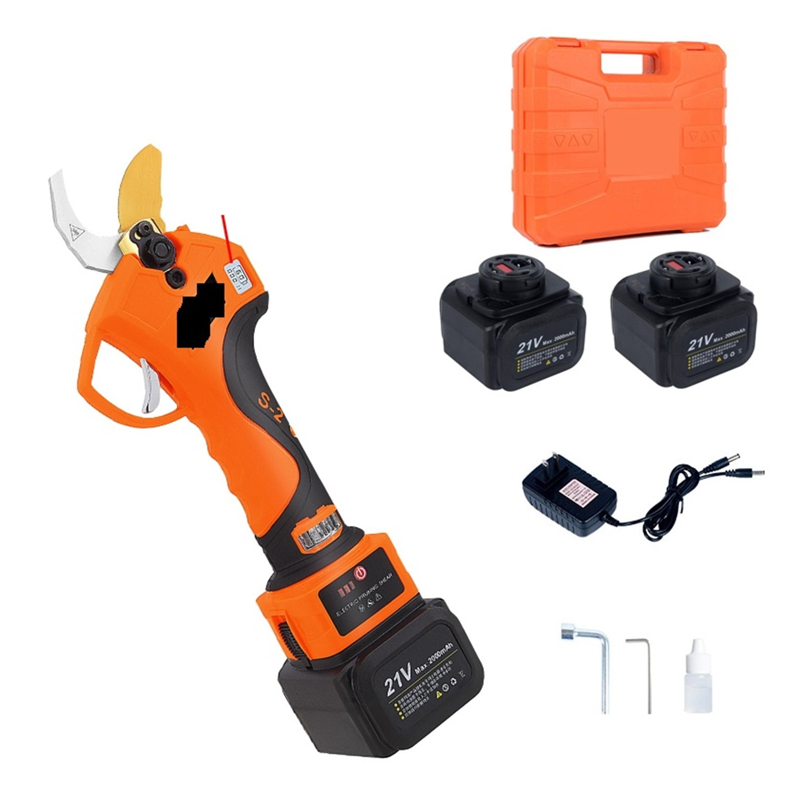 Electric Secateurs, 21V 16.8V Lithium-ion Cordless Shear Efficient ...