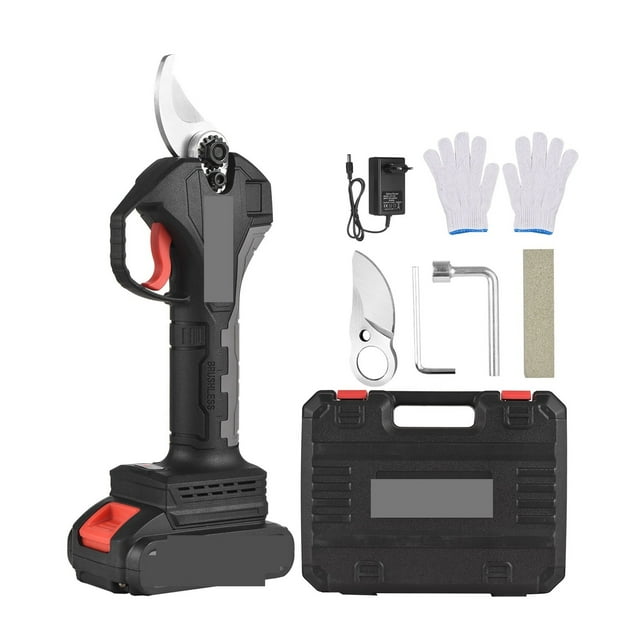Electric Secateurs, 21V Brushless Electric Pruning Shear Cordless ...