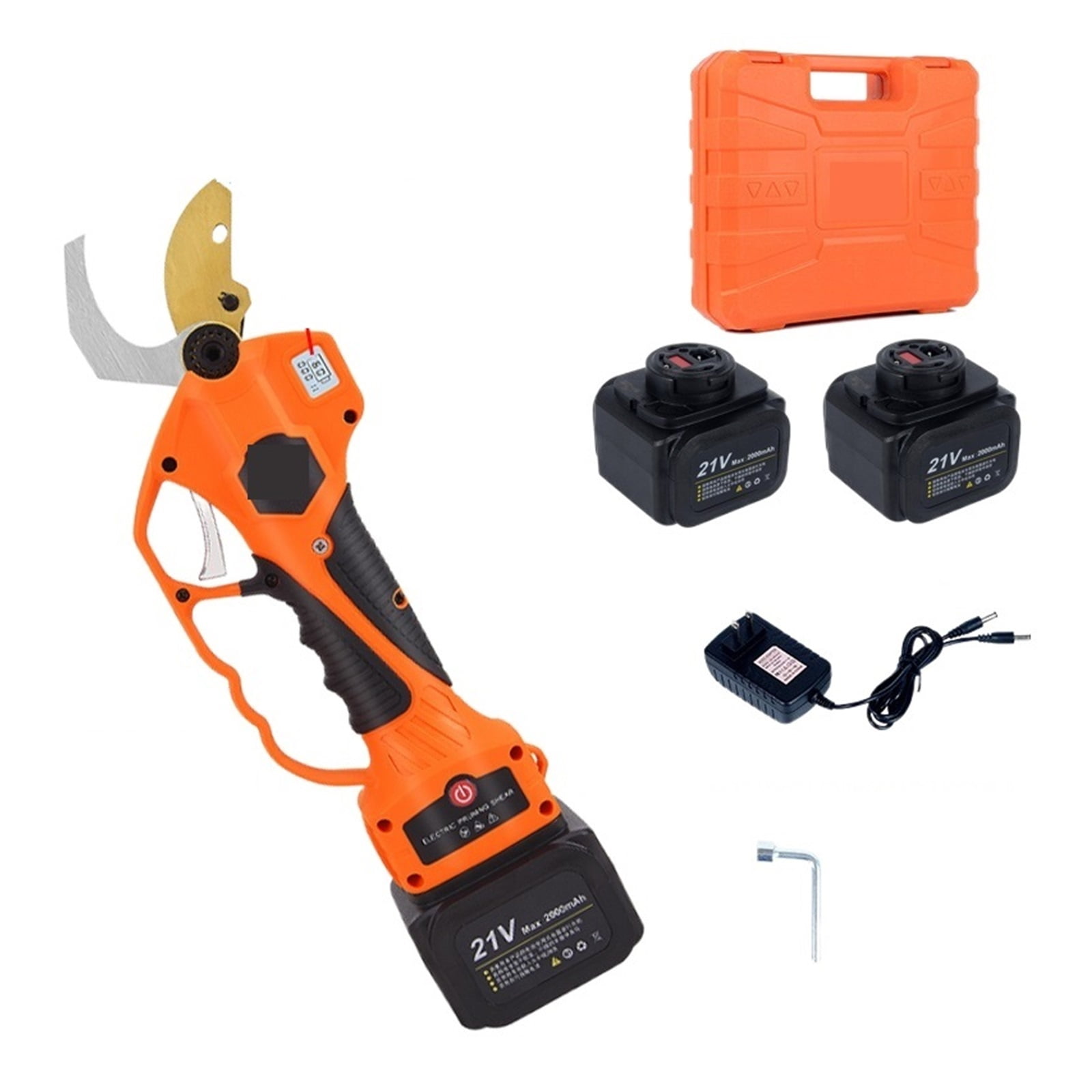 Electric Secateurs, 21V Cordless Lithium-ion Electric Pruning Shear ...