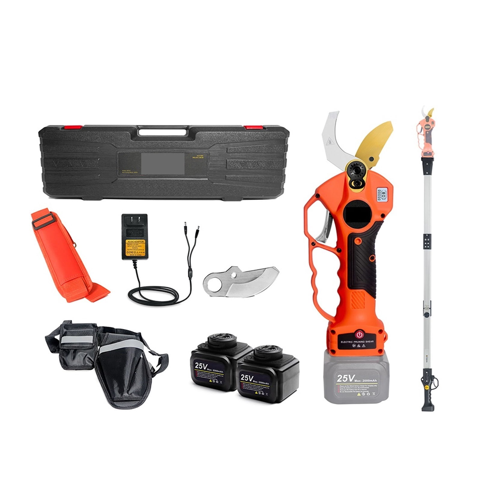 Electric Secateurs, 25V 40mm Cordless Electric Pruner Pruning Shear ...