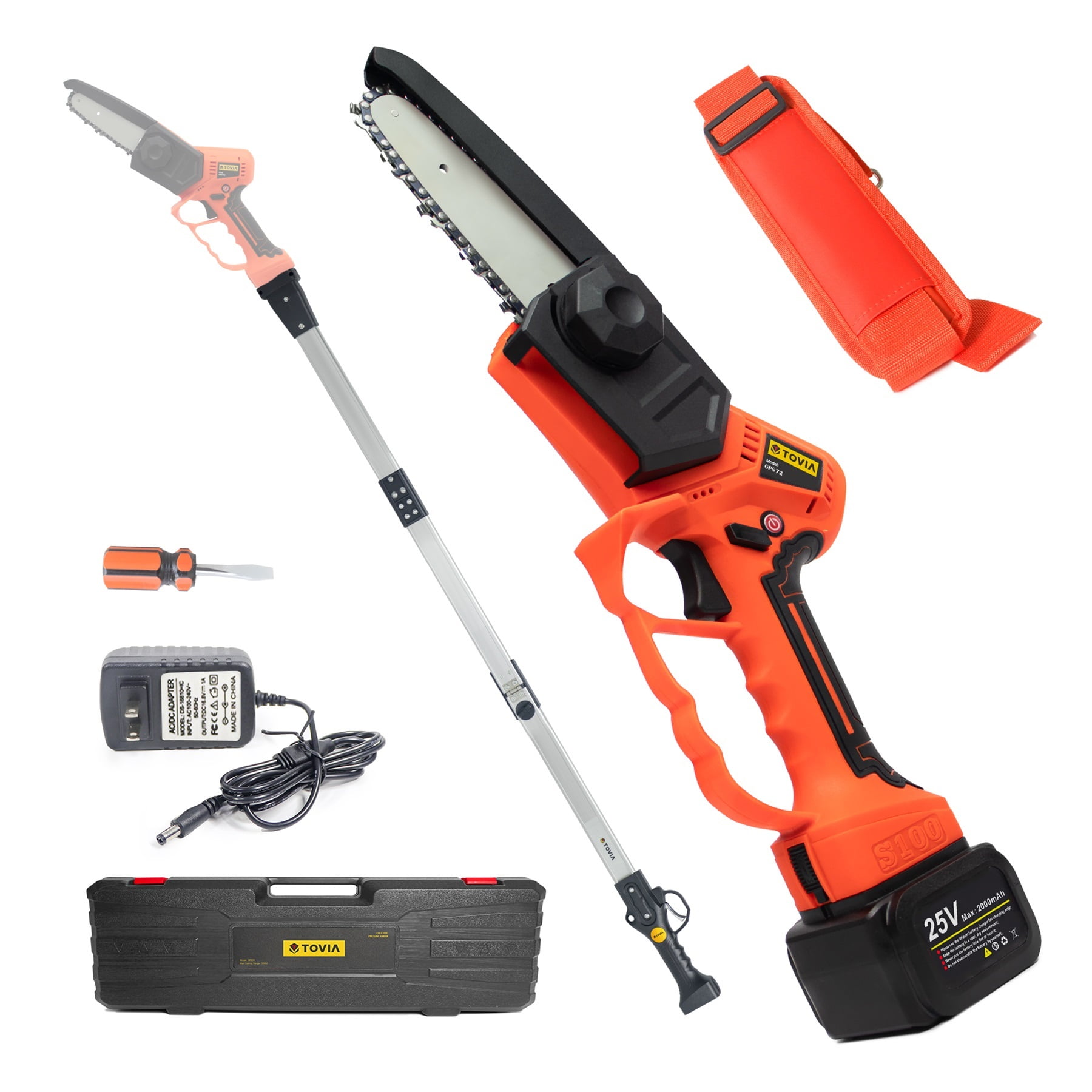 Electric Secateurs, 25V Cordless Pruner 40mm Electric Pruning Shear ...