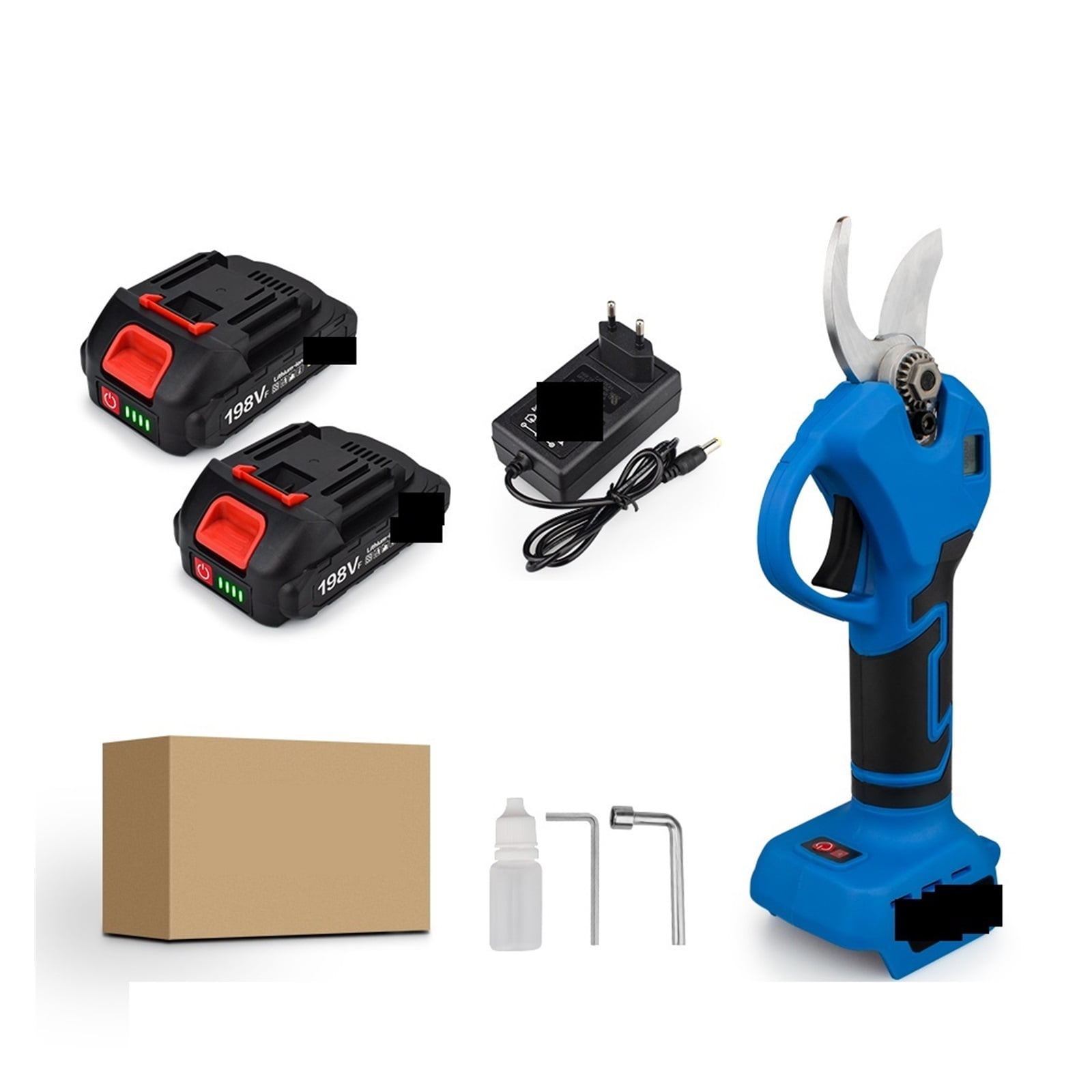 Electric Secateurs, 30mm 2 Gear Digital Brushless Cordless Pruner Shear ...