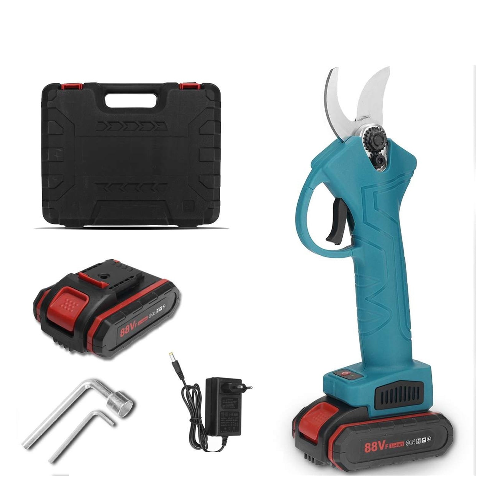Electric Secateurs, 88VF Electric Cordless Pruner Pruning Shear With 1 ...
