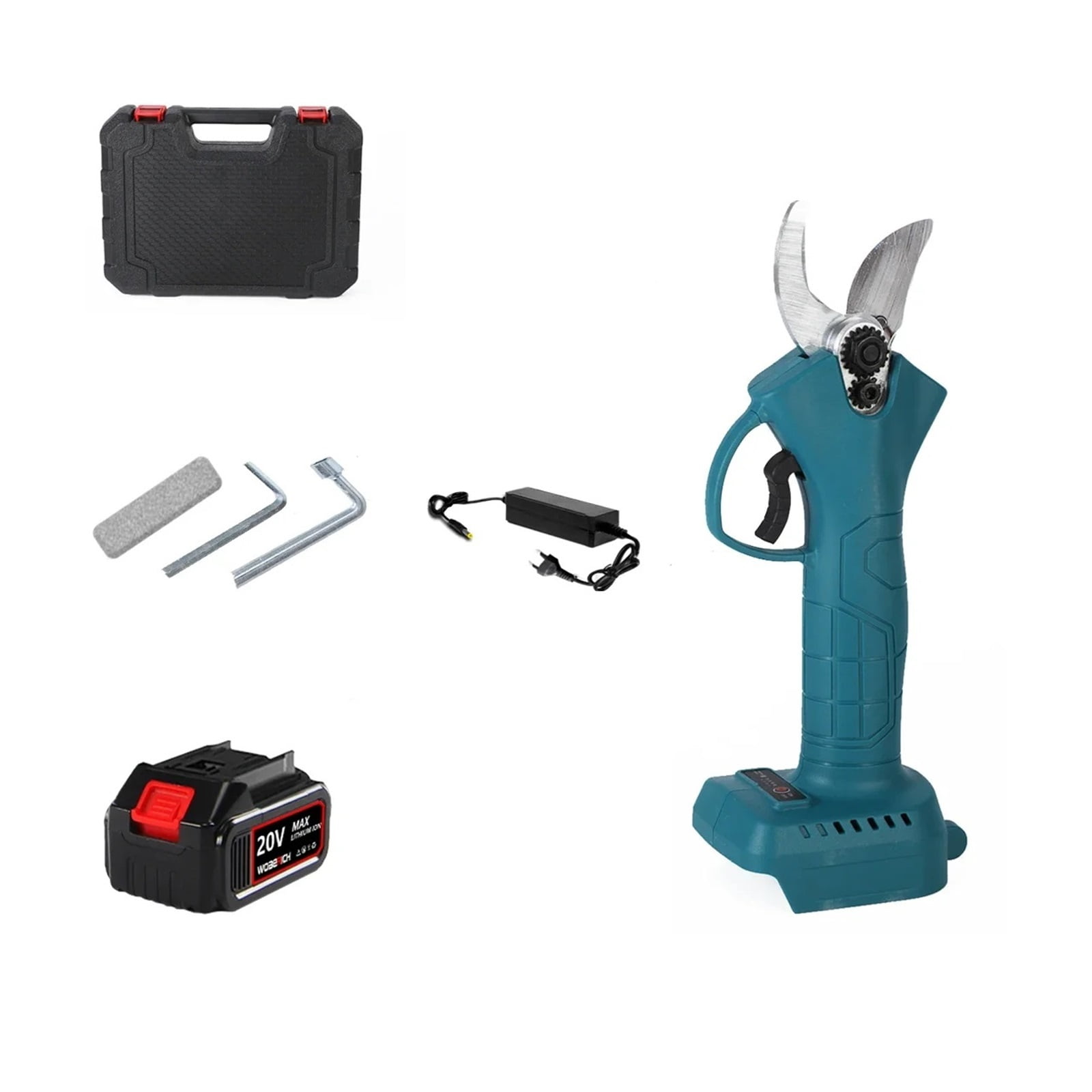 Electric Secateurs, Brushless 4 Gear Cordless Pruner Shear Fruit Tree ...