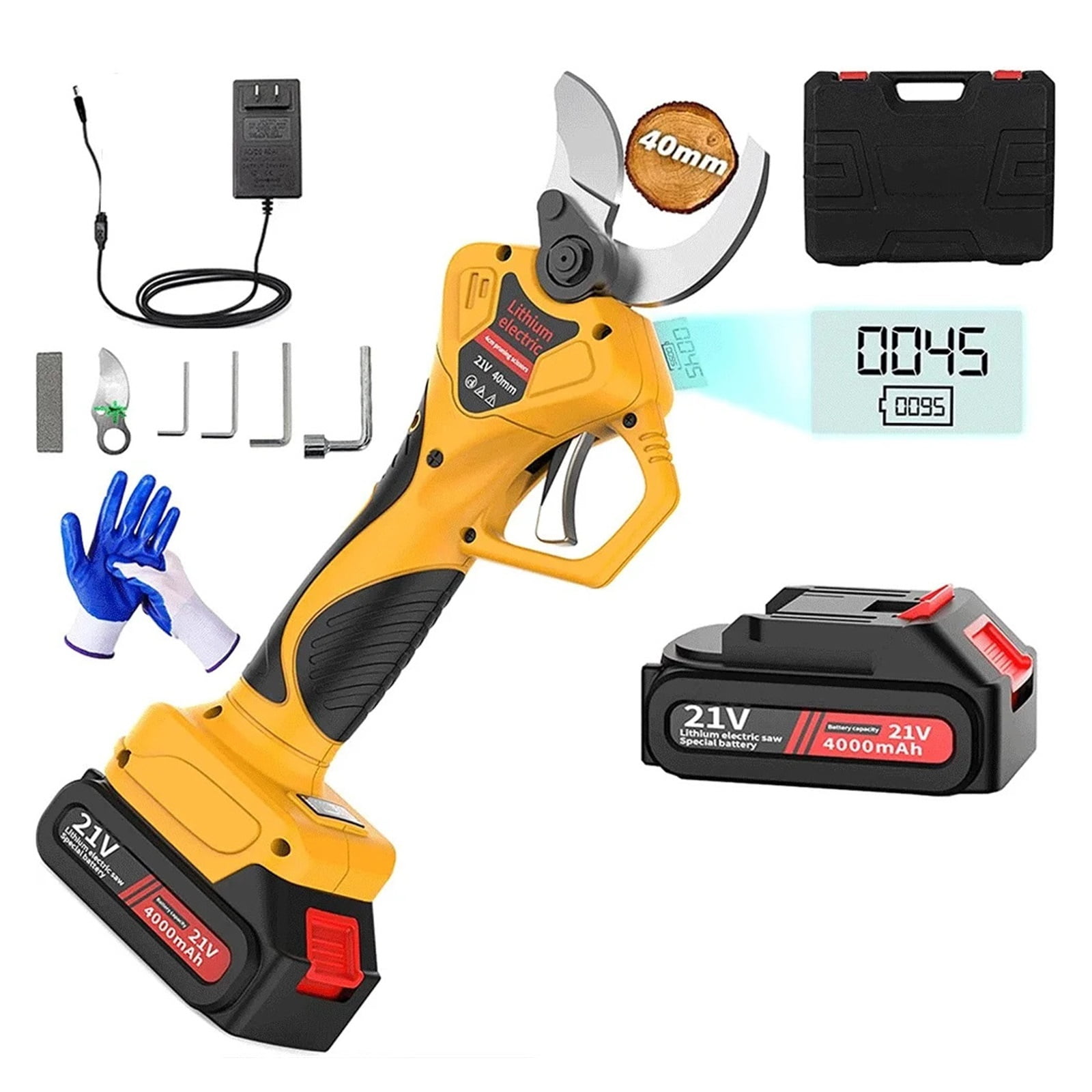 Electric Secateurs, Electric Pruning Shears Cordless- Cordless Pruner ...