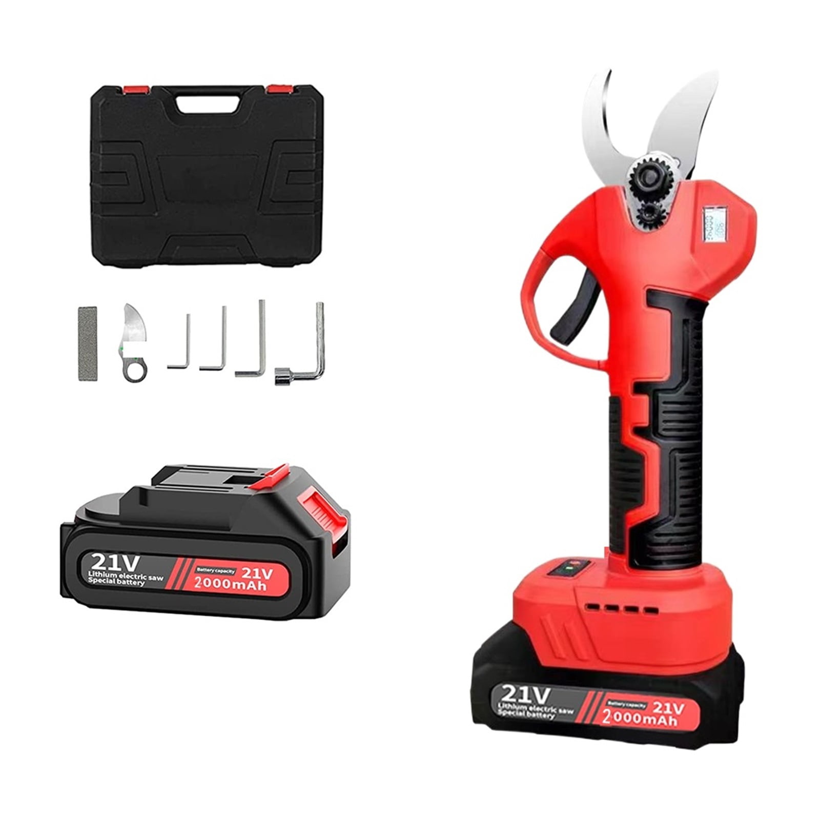 Electric Secateurs, Electric Pruning Shears With LED Display, Professional Cordless Electric ...