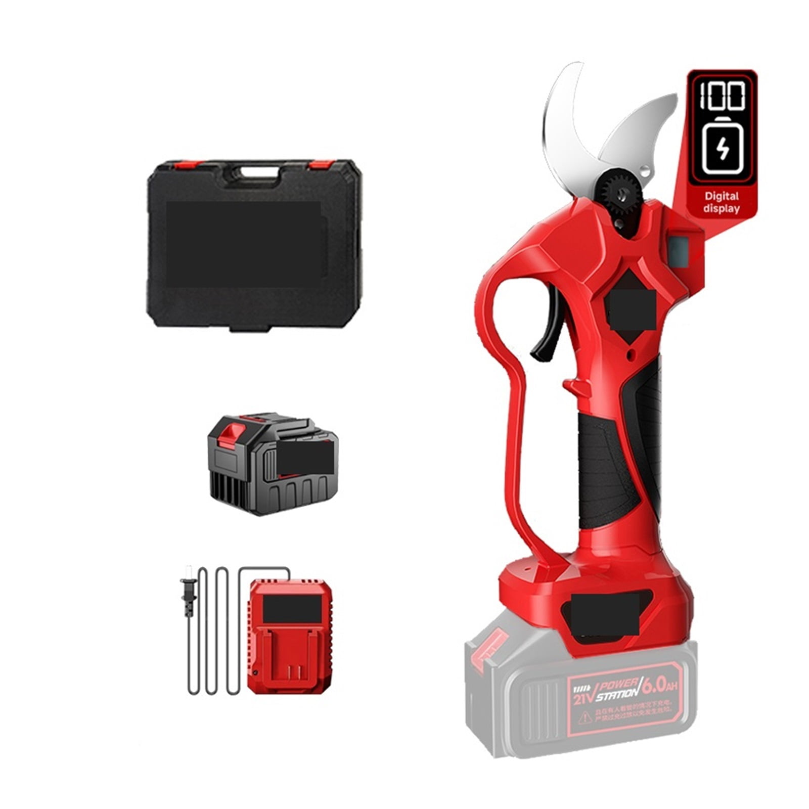 Electric Secateurs, Electric Pruning Shears 650W Brushless Cordless ...