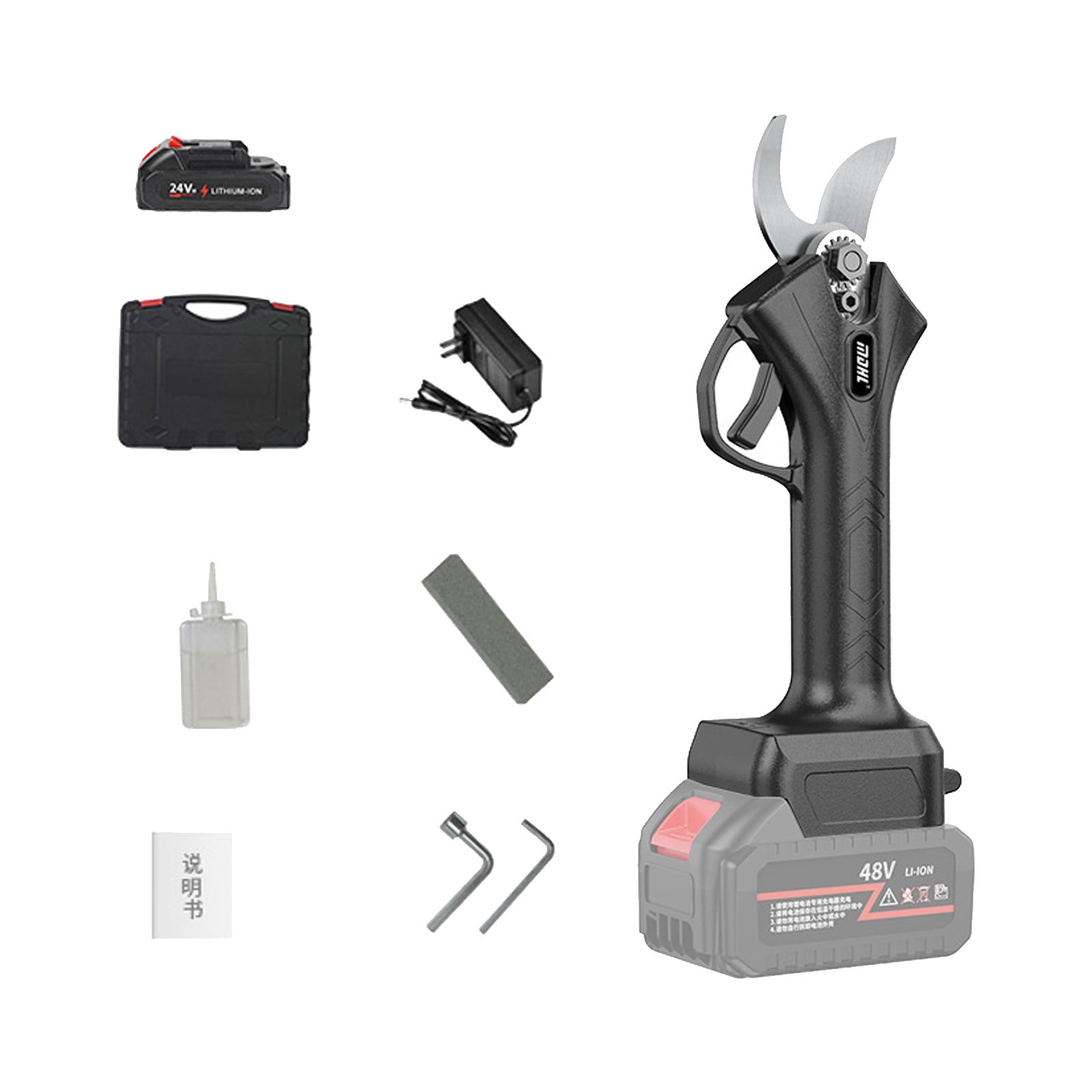 Electric Secateurs whit 16.8V/4AH Lithium Battery, Portable ...