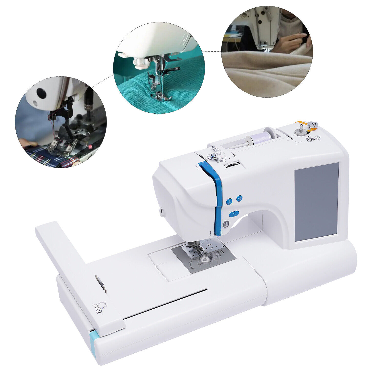 Electric Sewing Machine Portable Crafting Embroidery Machine 42Built-In ...