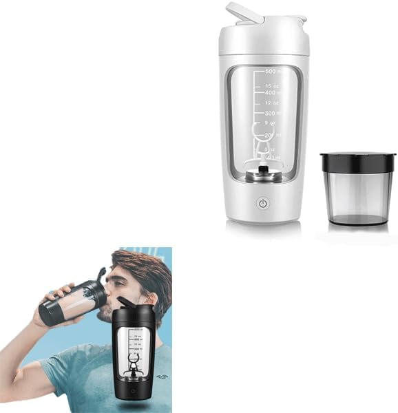 Electric Shaker Bottle-Automatic Blending Rechargeable Electric Protein ...