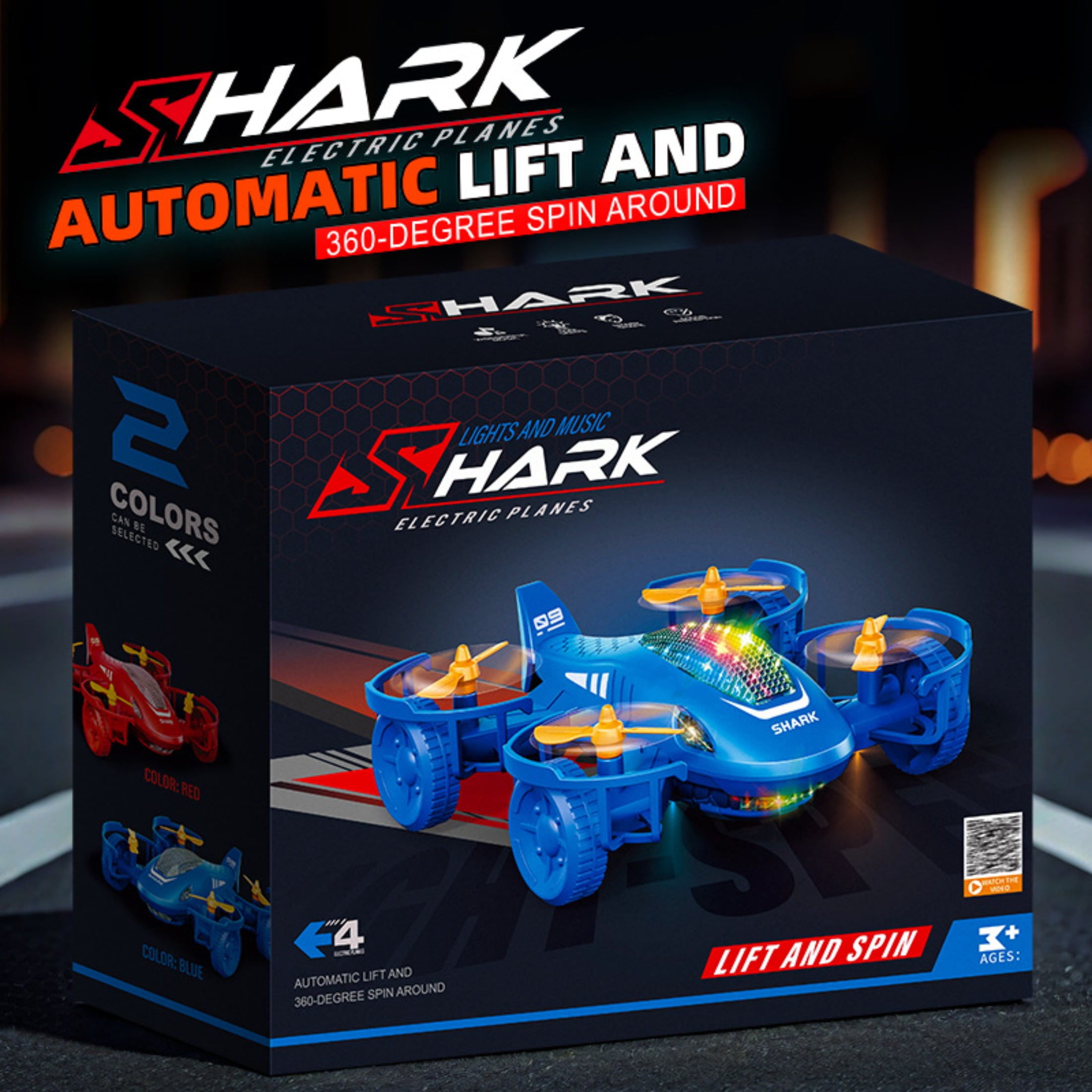 Electric Shark Airplane Toy With Drop Resistance and Lighting, Electric ...