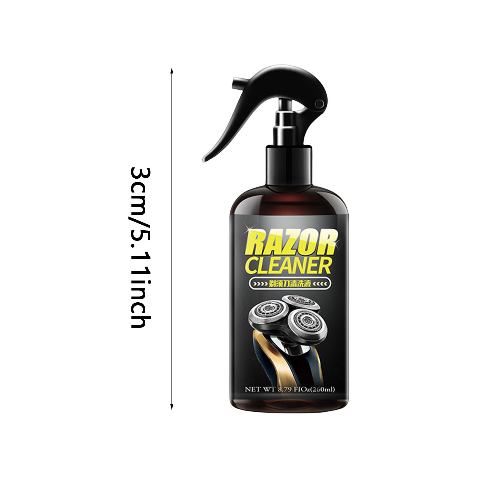 Electric Shaver Cleaning Gel - Oil Stain Remover, Universal Odor ...
