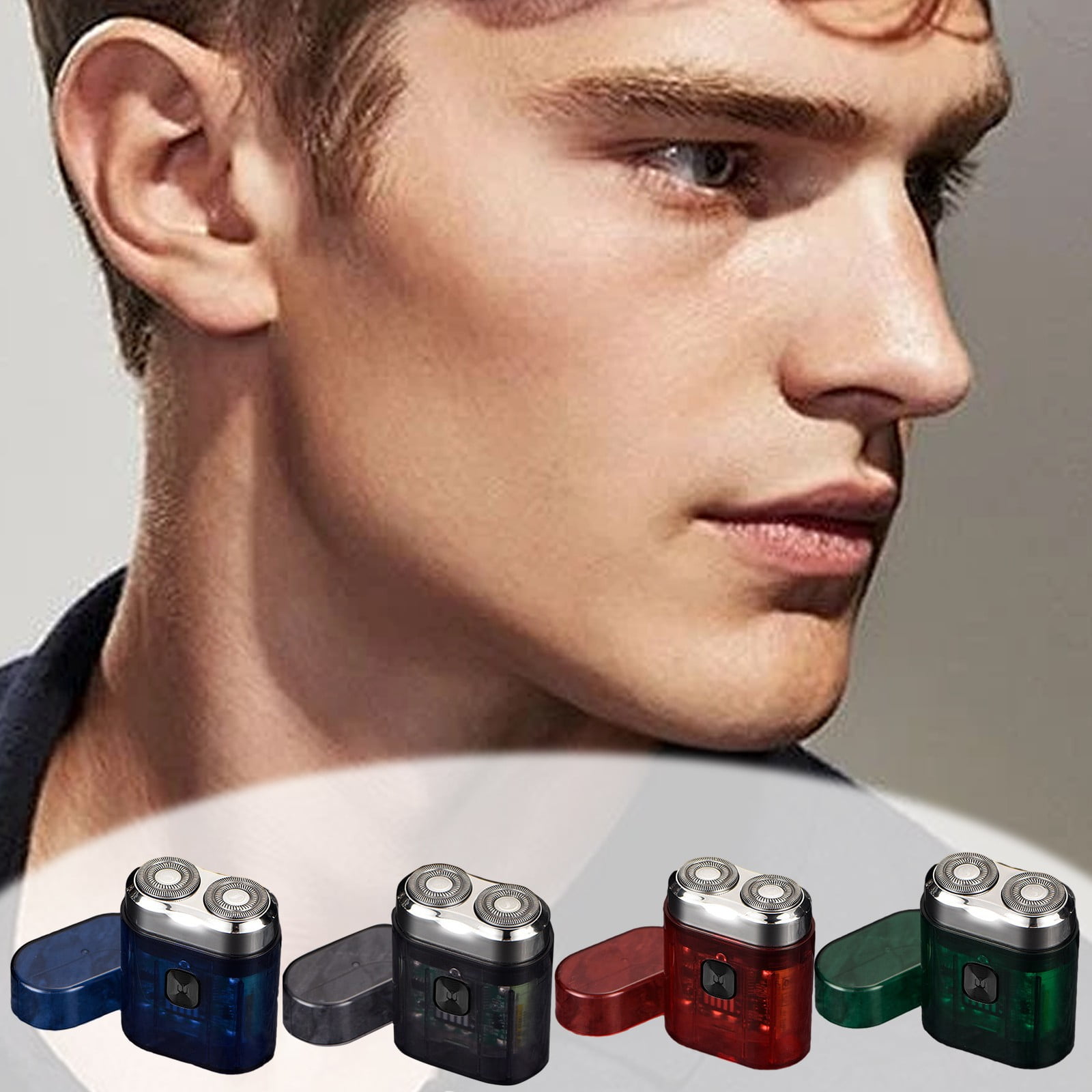 Electric Shaver for Men | Portable Mini Rotary Shaver with Dual ...
