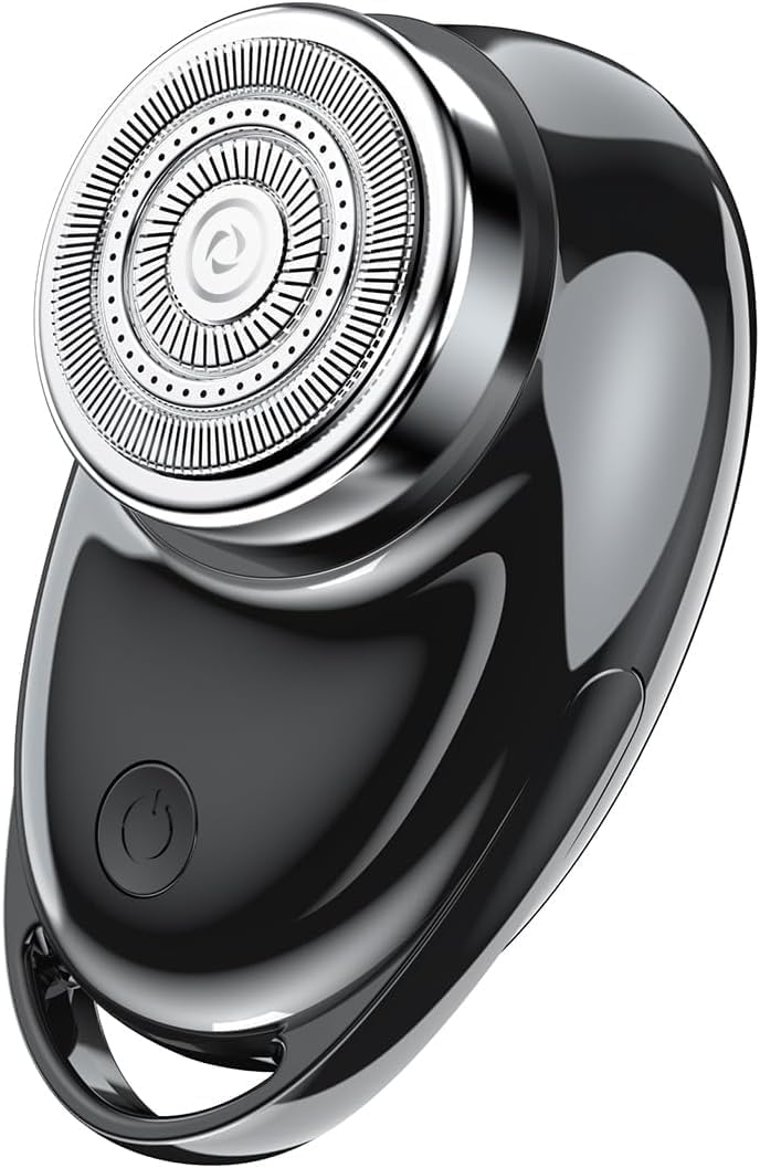 Electric Shaver One-Button Use Electric Razor for Men Rotary Portable Mini Shaver Pocket Size ...