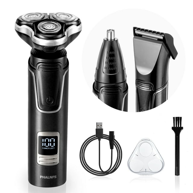Electric Shaver Razors for Men, RUTAWZ 3-in-1 Beard, Hair & Nose ...