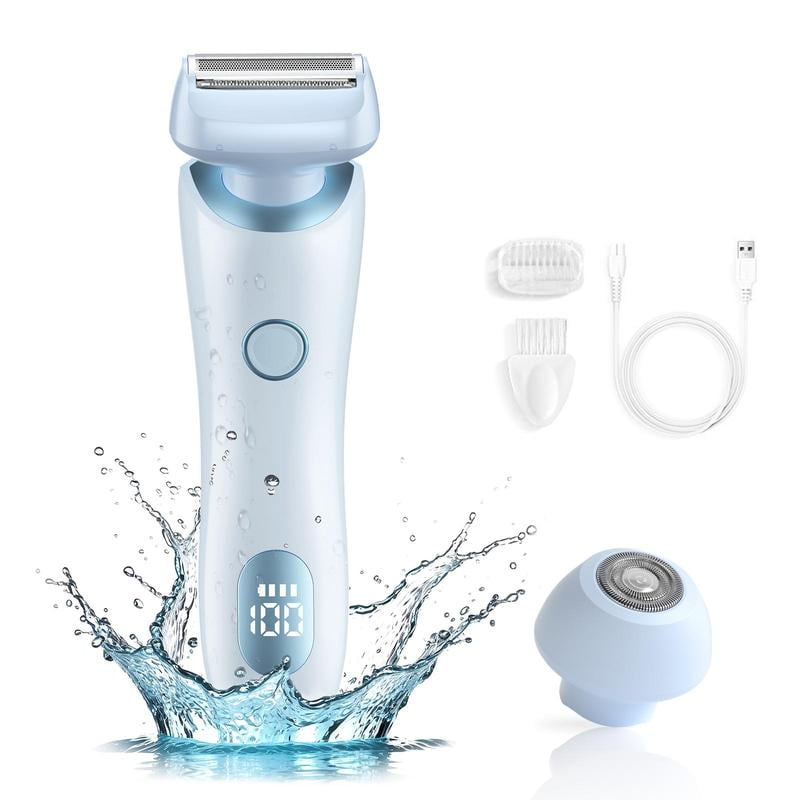 Electric Shaver for Women Legs, Lady Razors Hair Removal Waterproof Wet ...