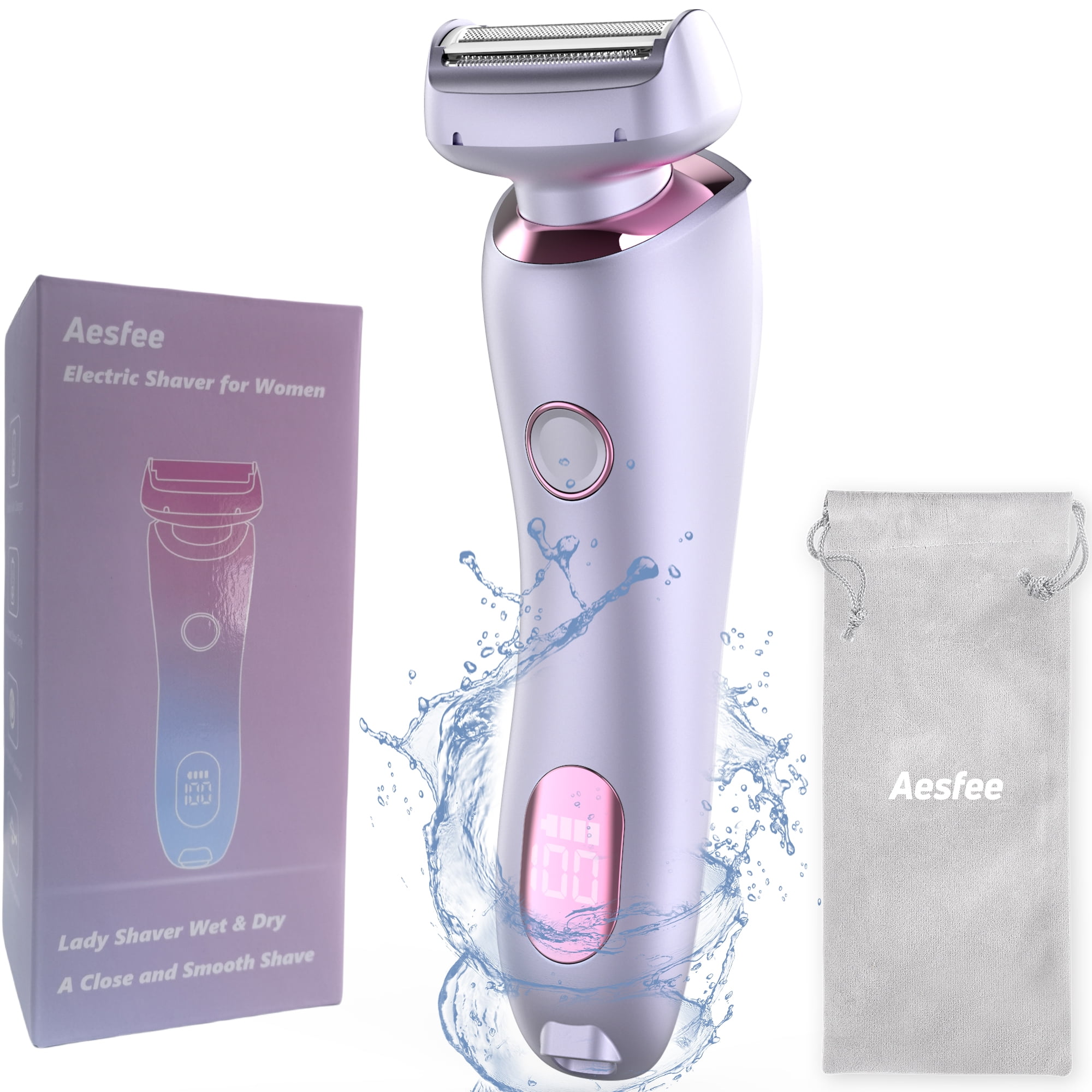 Electric Shaver for Women Legs, Lady Razors Waterproof Wet or Dry for ...