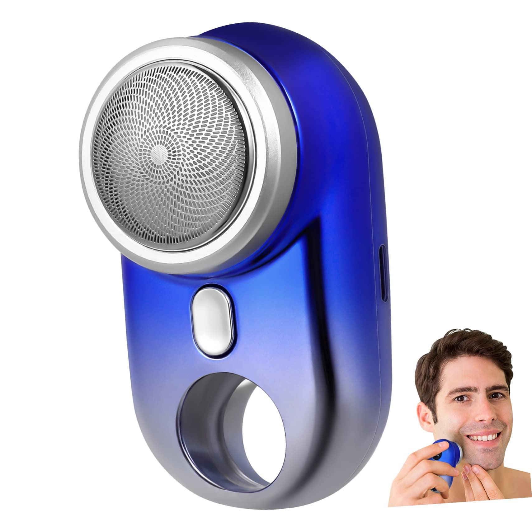 Electric Shaver and Beard Trimmer Small Portable Razor Men's Shaving Tool Mini Shaver Home ...