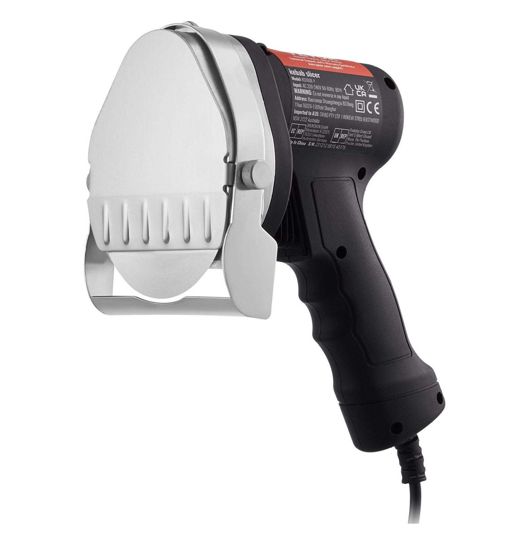 Electric Shawarma Knife, 80W Professional Turkish Kebab Knife ...