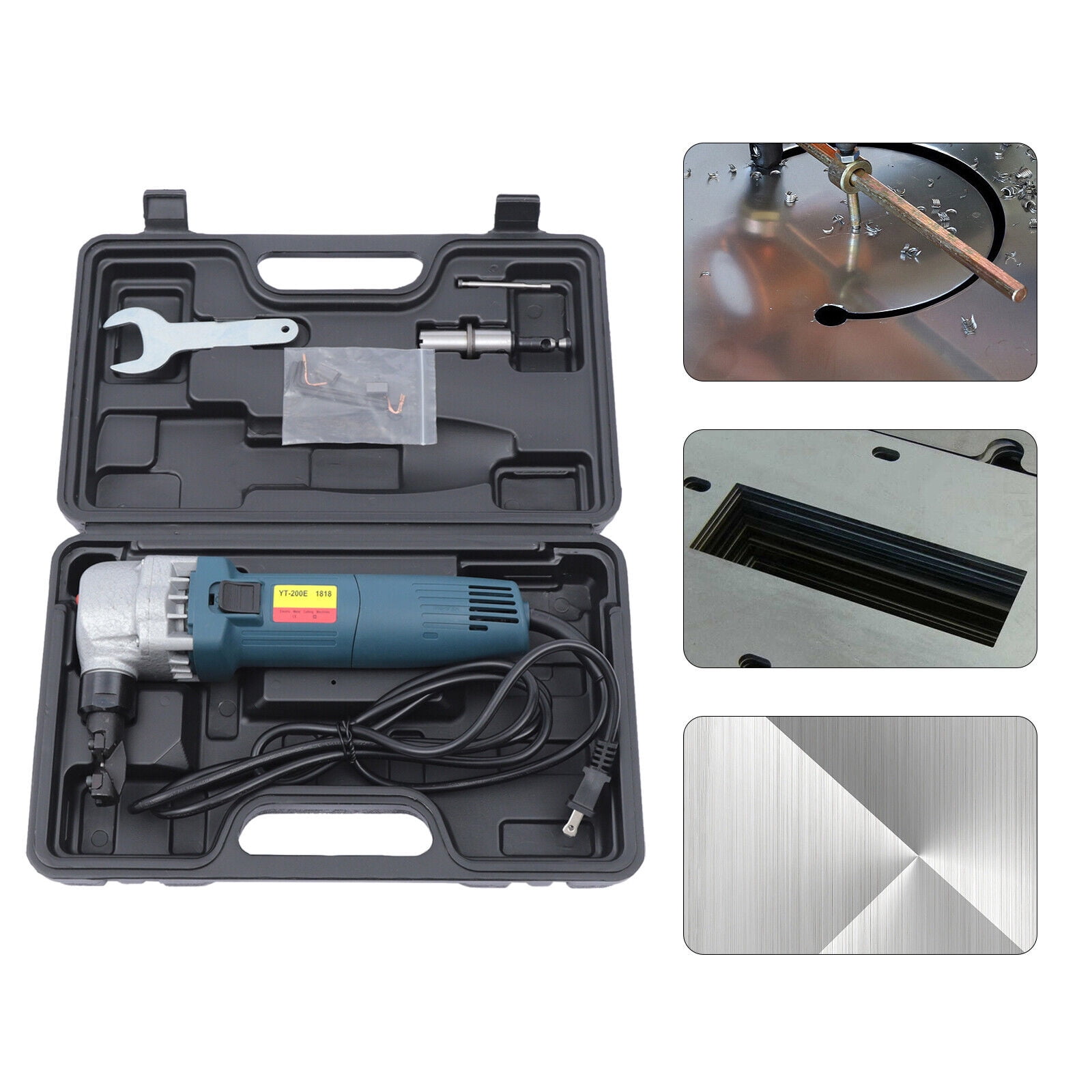 Electric Sheet Metal Cutter, Sheets Cutter Kit Hand Tool 380W - Walmart.com