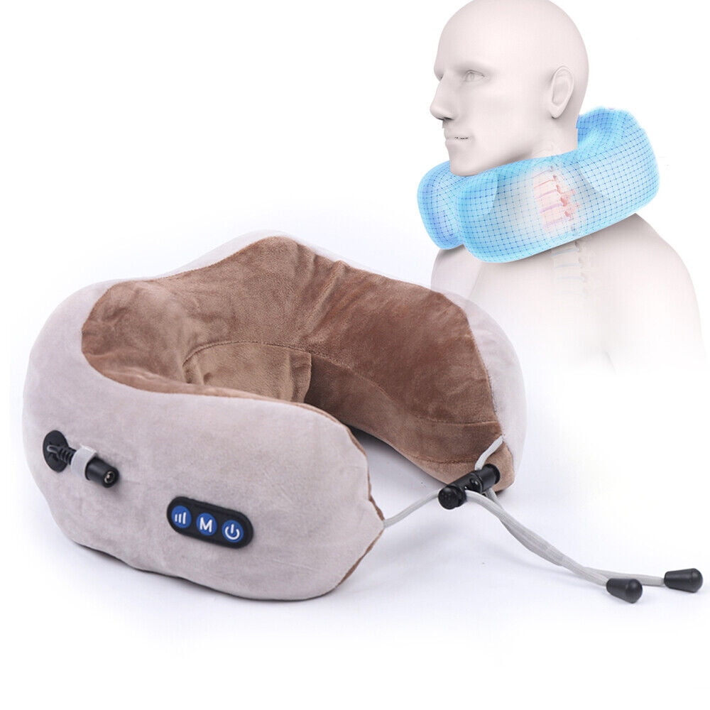 Electric Shiatsu Neck Shoulder Pillow Massager Heat Deep Kneading ...