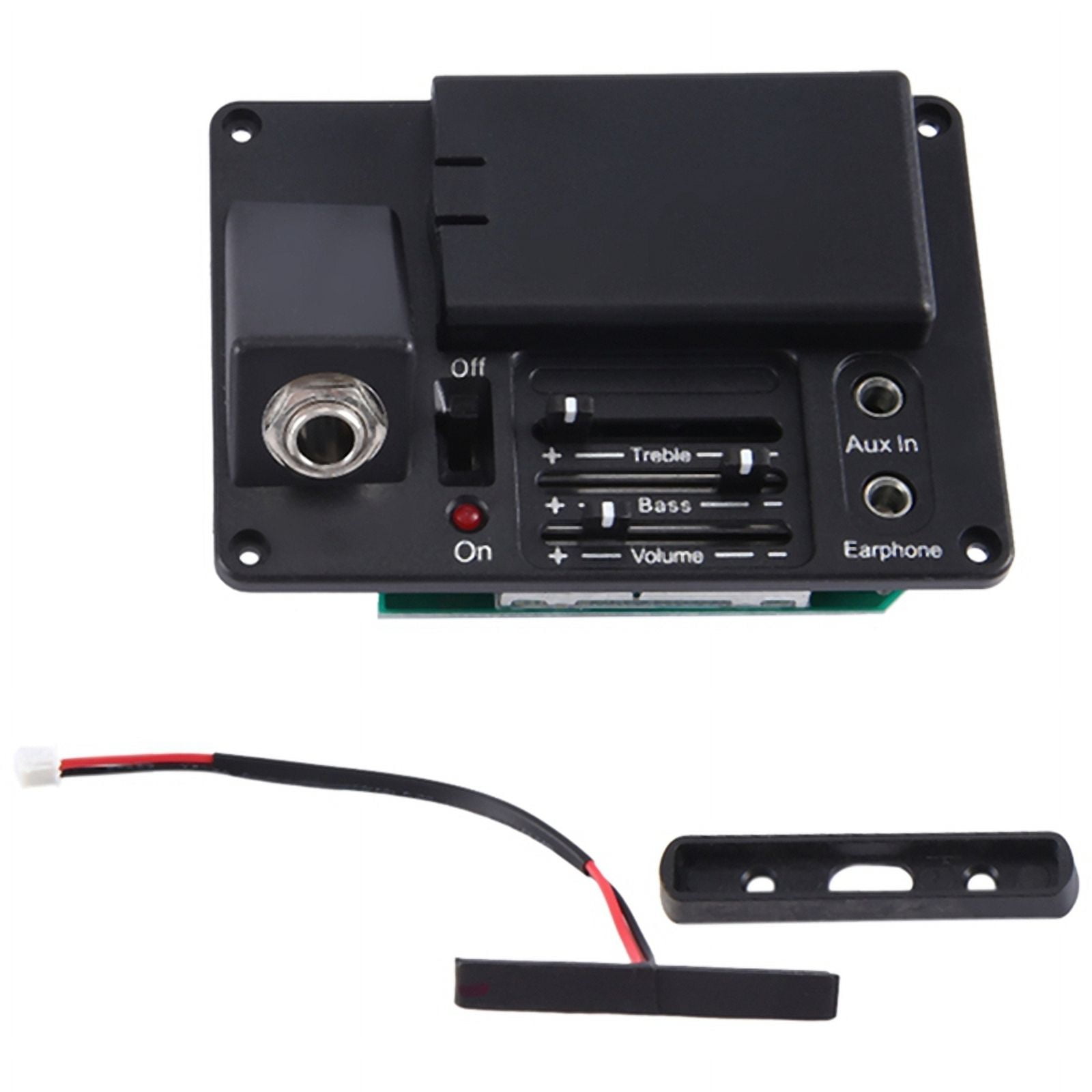 Electric Silent Cello Pickup Transducer Soft with Headphone Black VPU ...