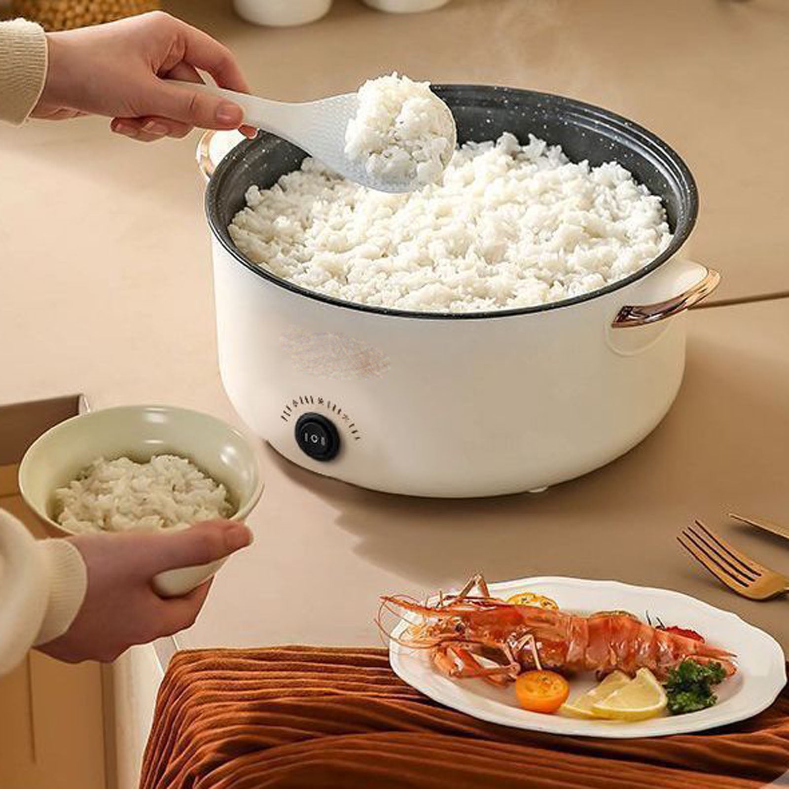 Electric Simmer Pot - Electric Hot Pot Cooker Skillet, Multi-functional ...
