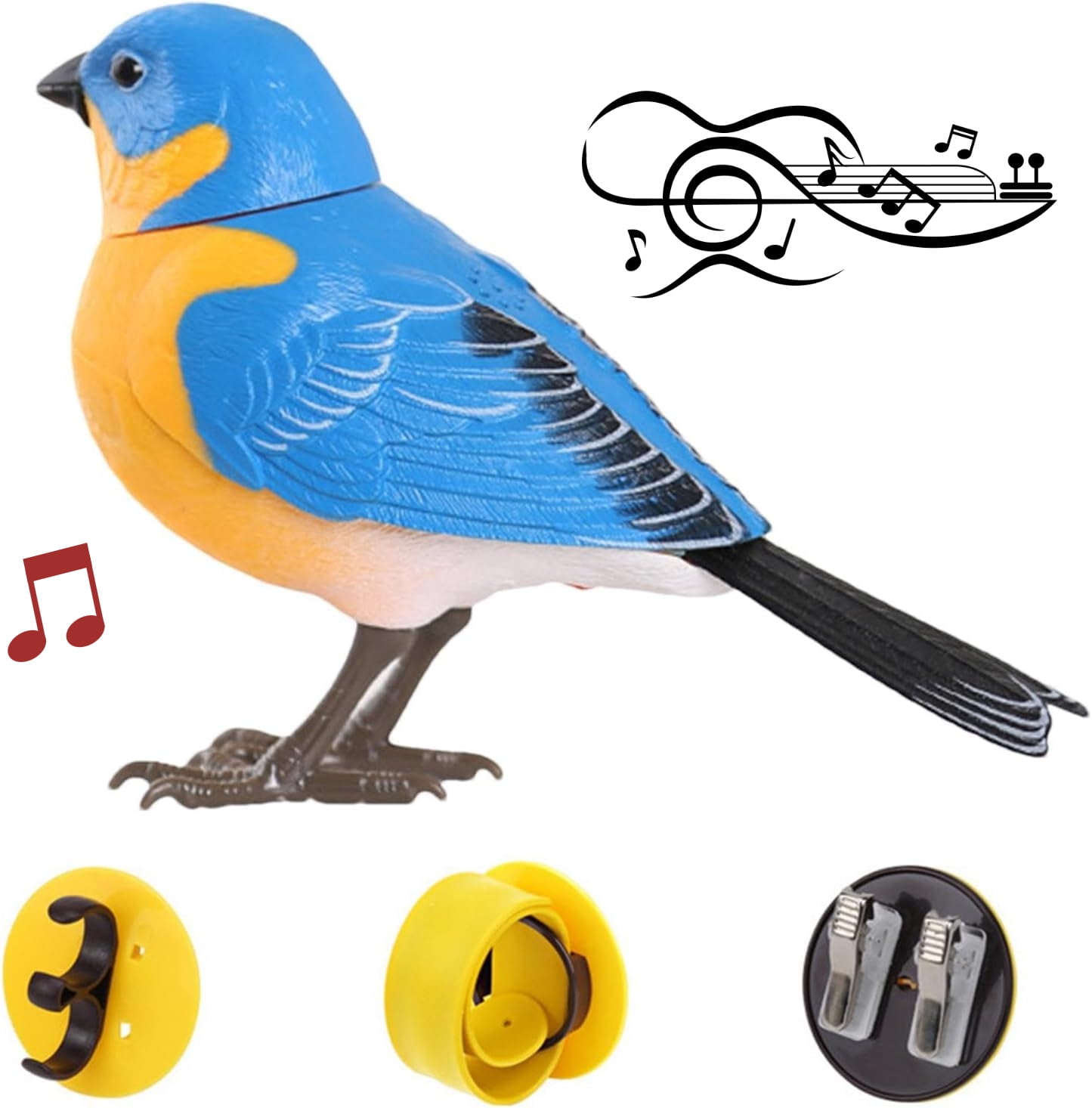 Electric Singing and Chirping Bird Toy, Interactive Bird Decoration ...